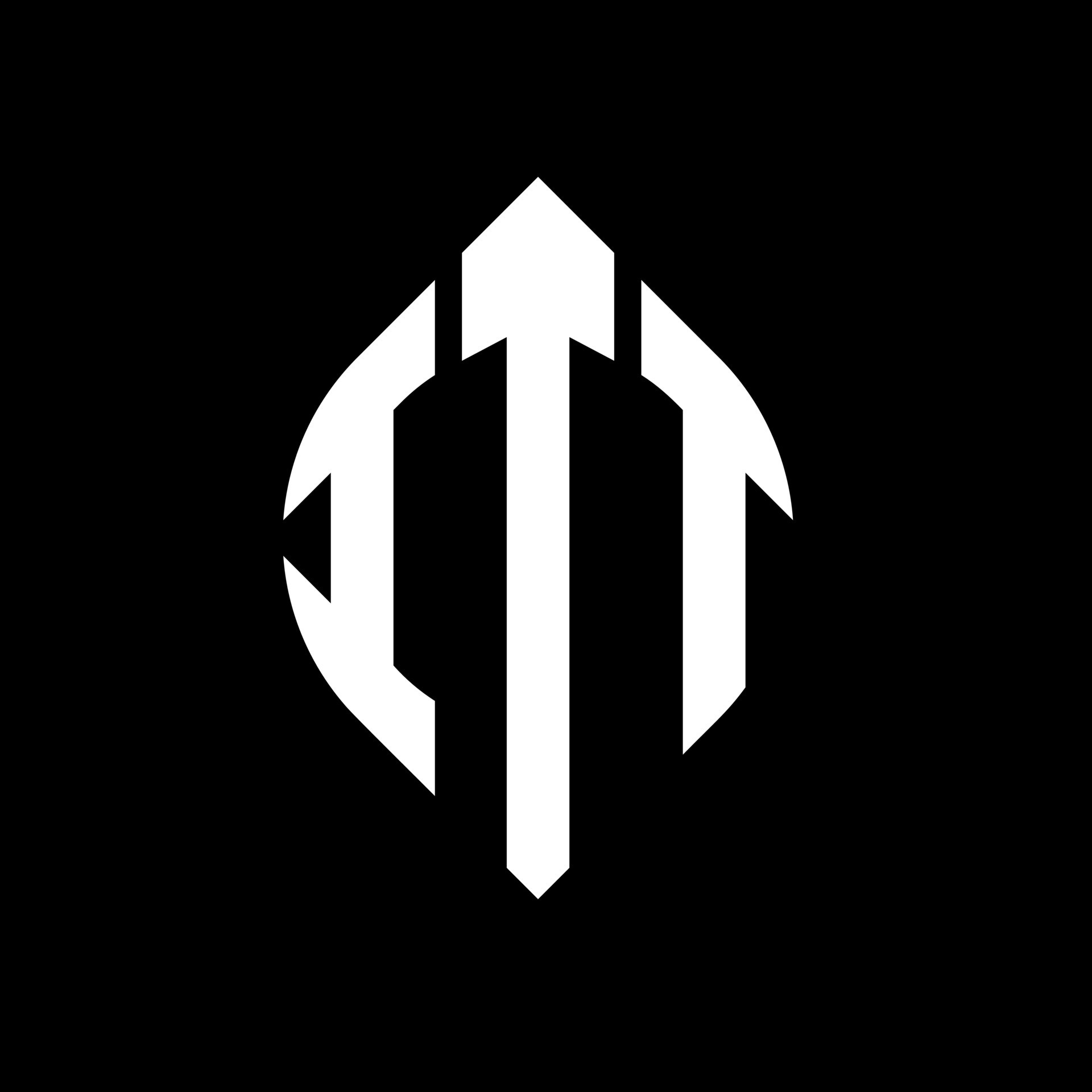 diseño de logotipo de letra de círculo itt con forma de círculo y elipse. itt elipse letras con ...