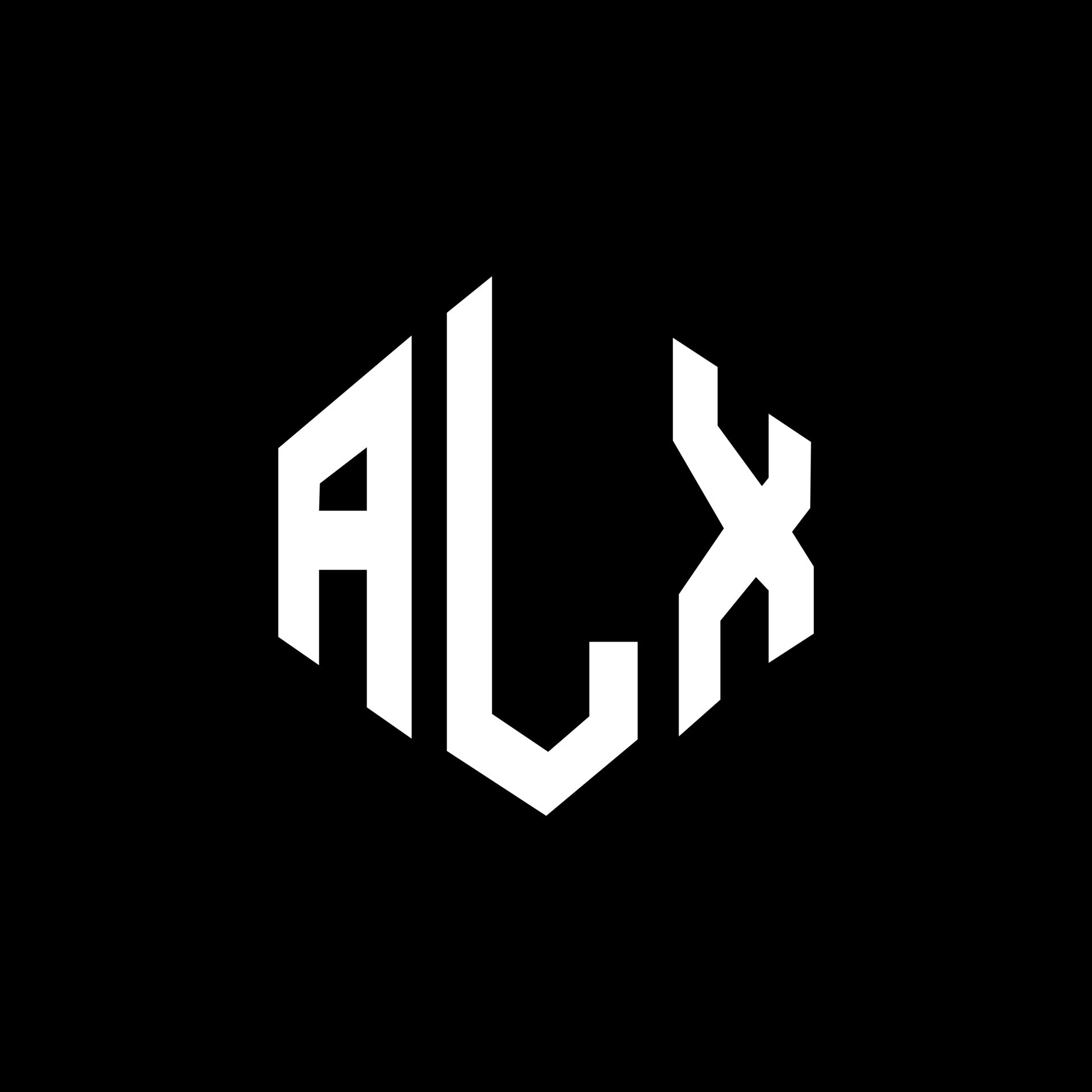 Alx Letter Logo Design With Polygon Shape Alx Polygon And Cube Shape Logo Design Alx Hexagon