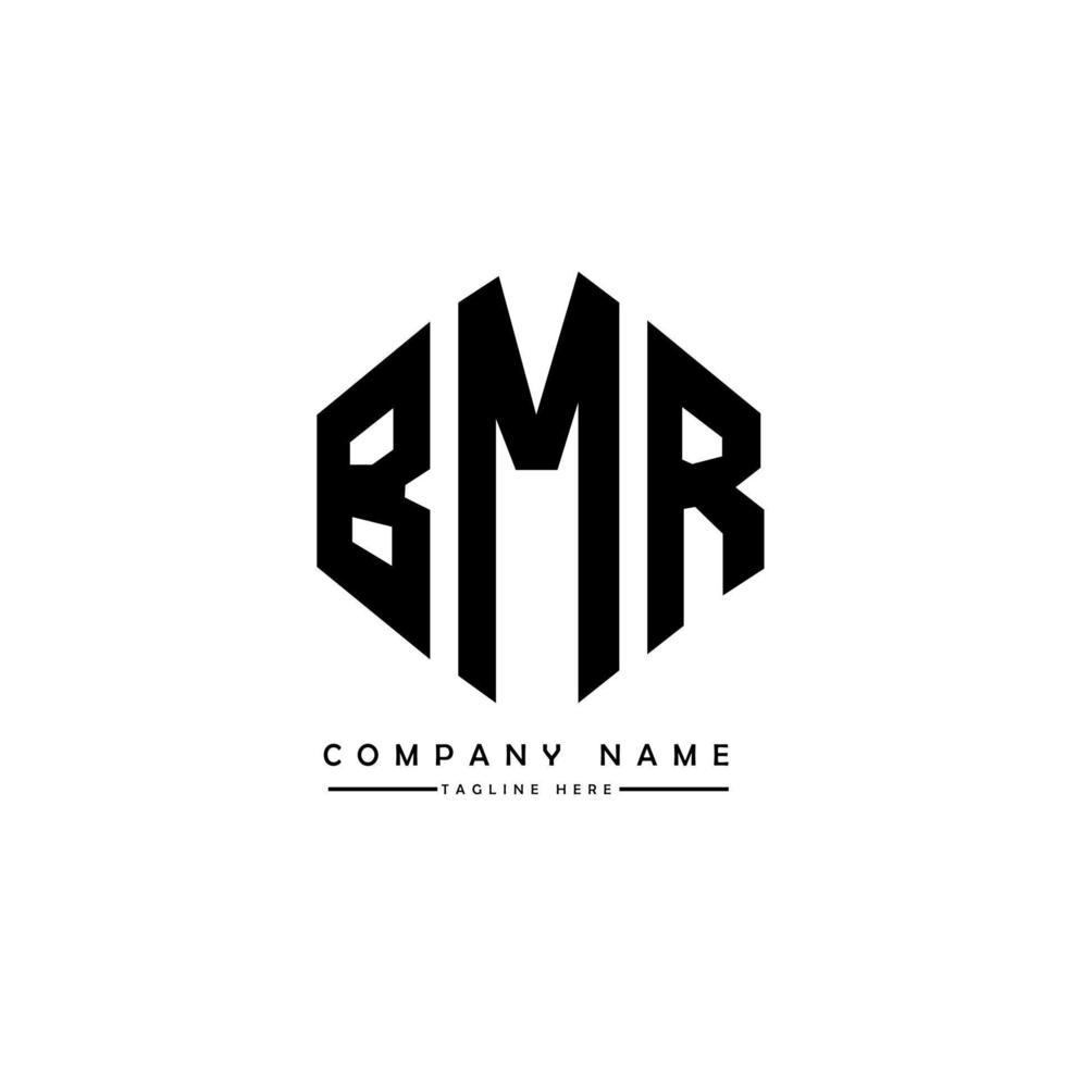 BMR letter logo design with polygon shape. BMR polygon and cube shape logo design. BMR hexagon ...