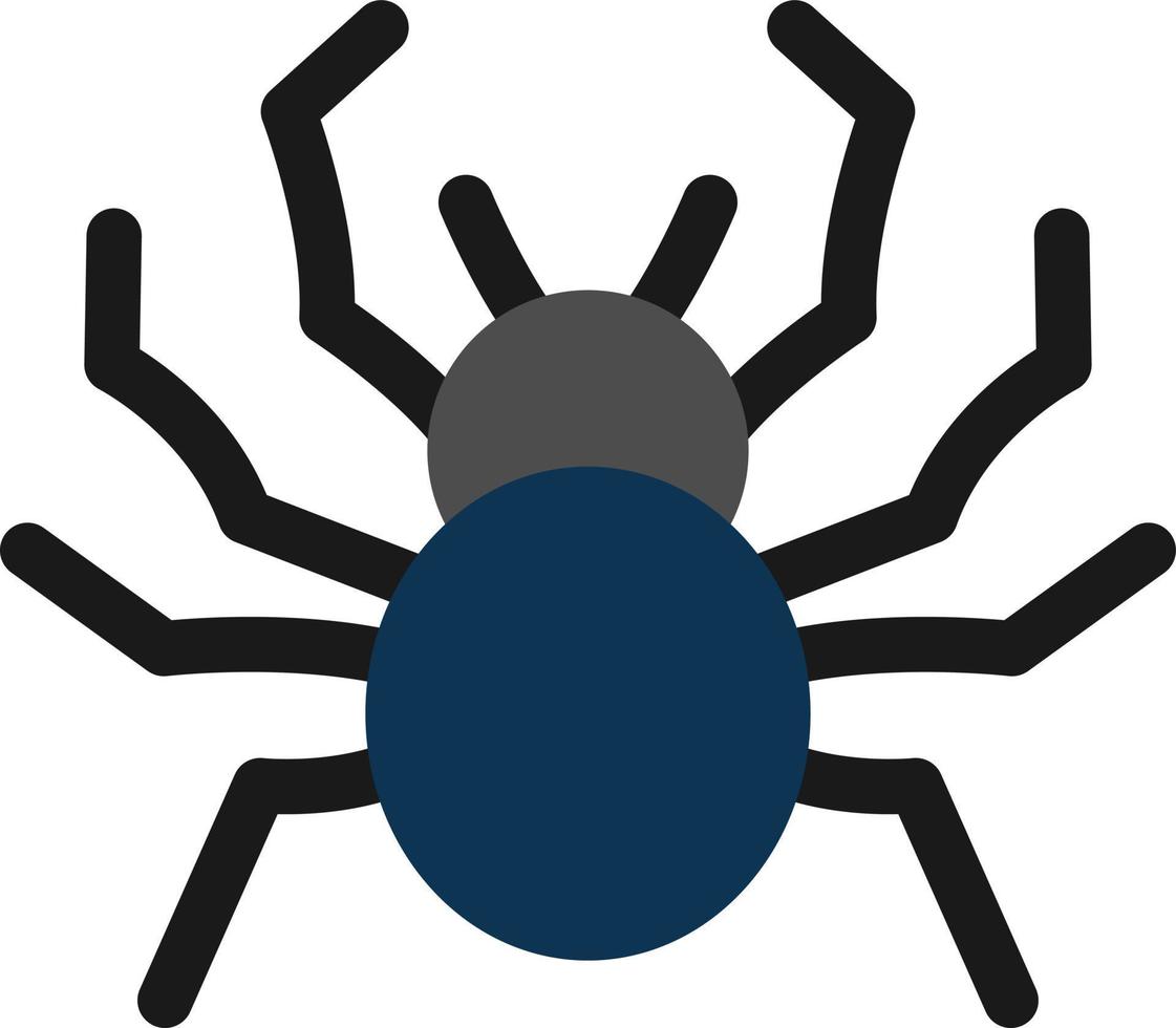 Spider Flat Icon 9168645 Vector Art at Vecteezy