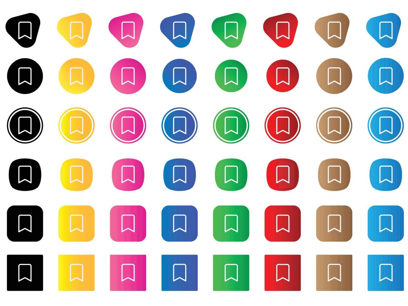 bookmark icon . web icon set . icons collection. Simple vector ...