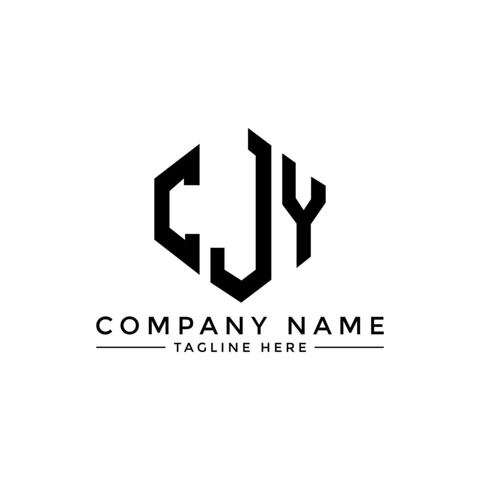 CJY letter logo design with polygon shape. CJY polygon and cube shape logo design. CJY hexagon ...