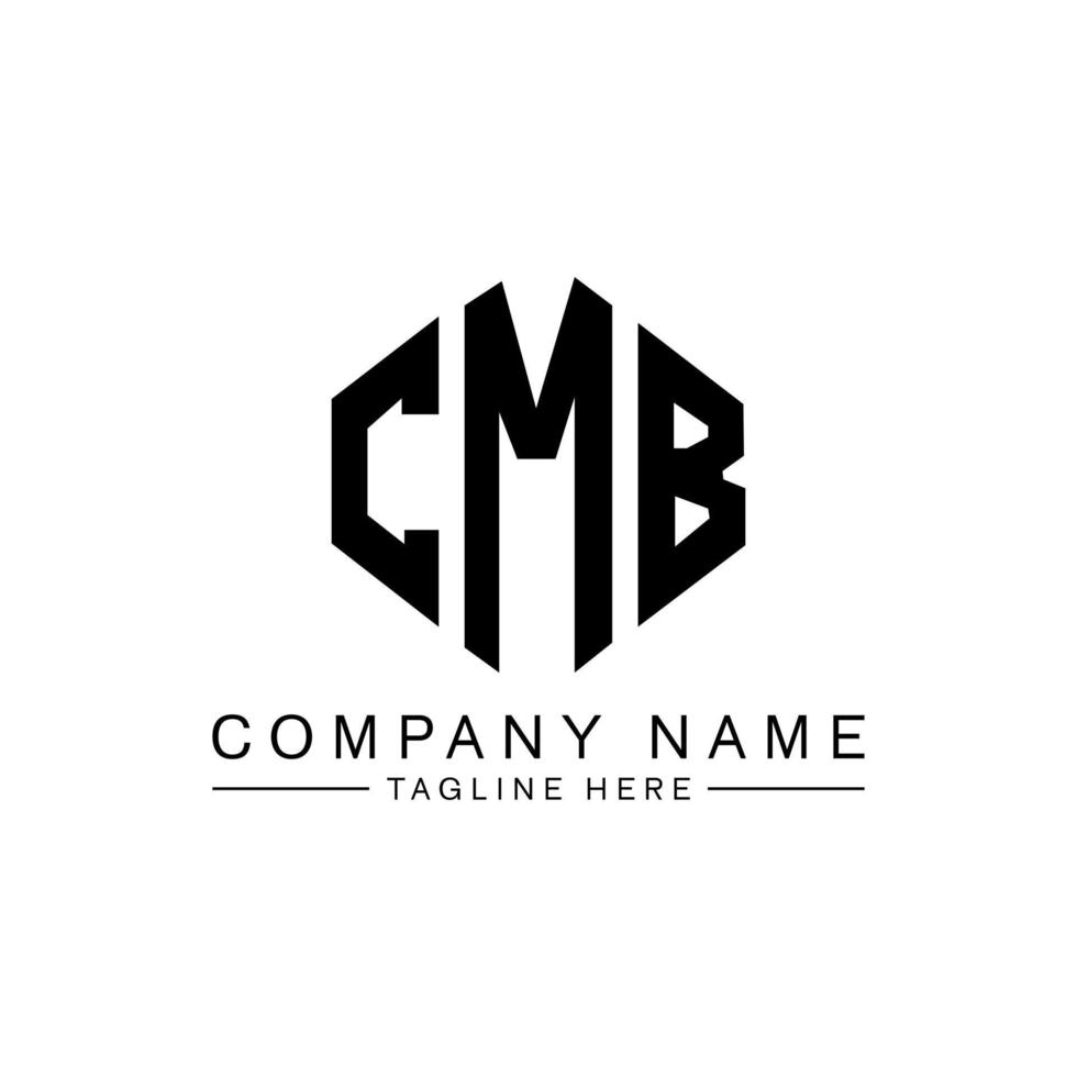 diseño de logotipo de letra cmb con forma de polígono. diseño de logotipo cmb en forma de ...