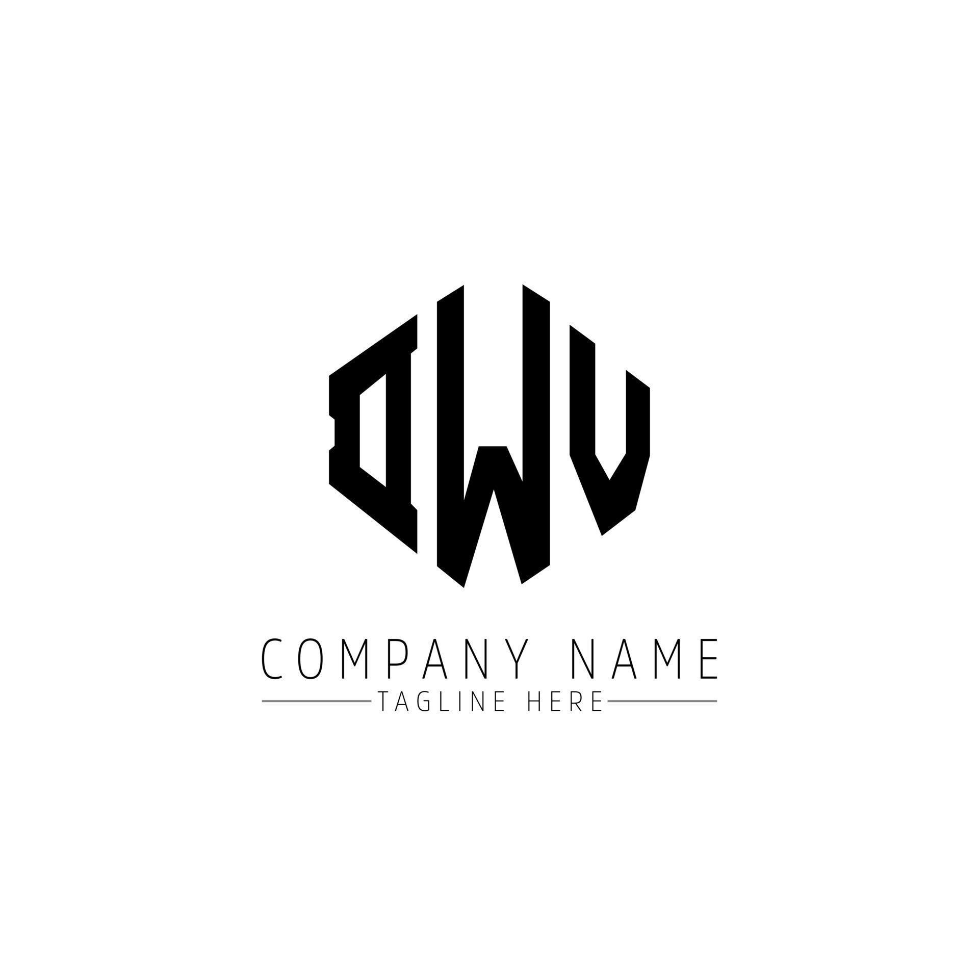 DWV letter logo design with polygon shape. DWV polygon and cube shape ... DWV letter logo design with polygon shape. DWV polygon and cube shape ...