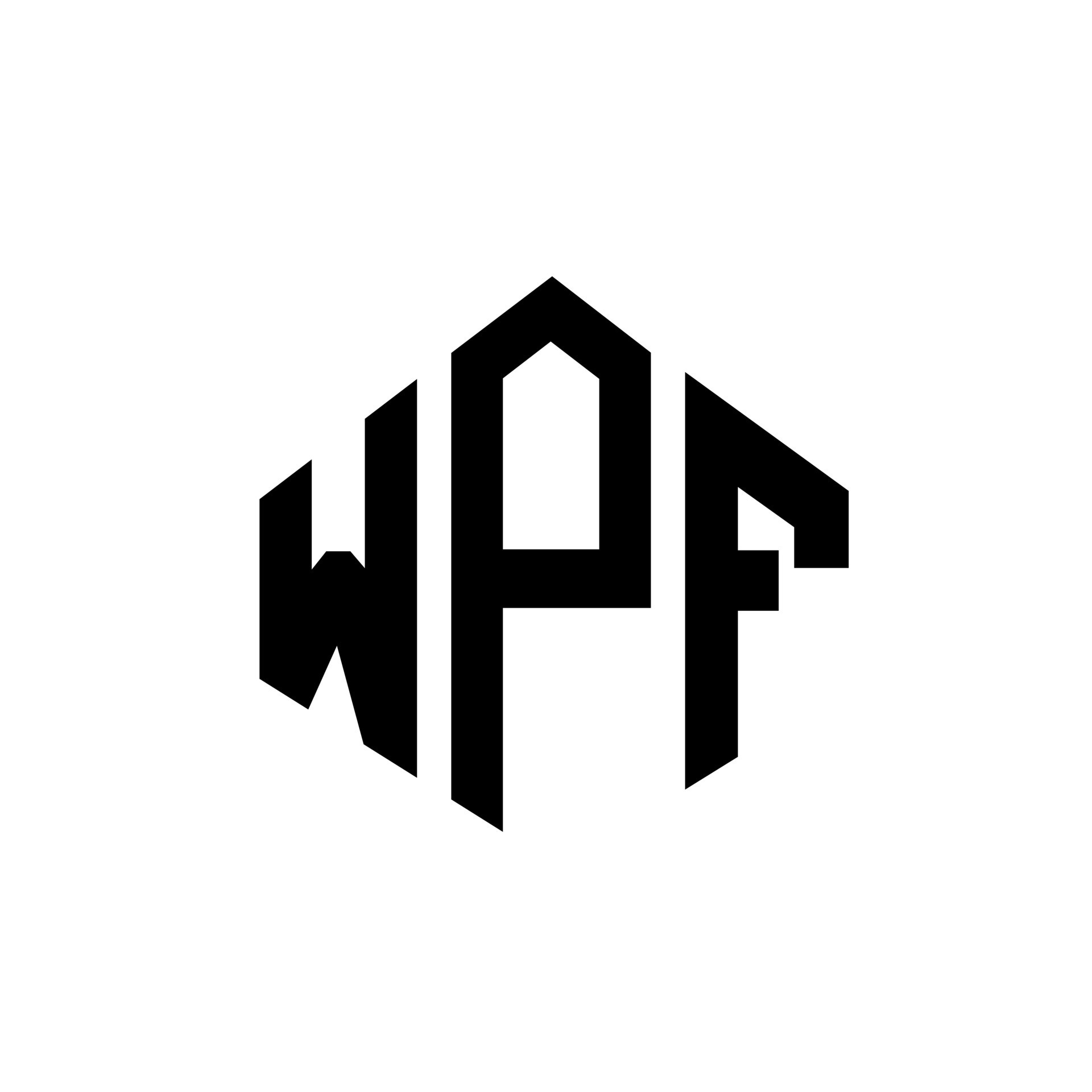 Wpe Letter Logo Design With Polygon Shape Wpe Polygon And Cube Shape
