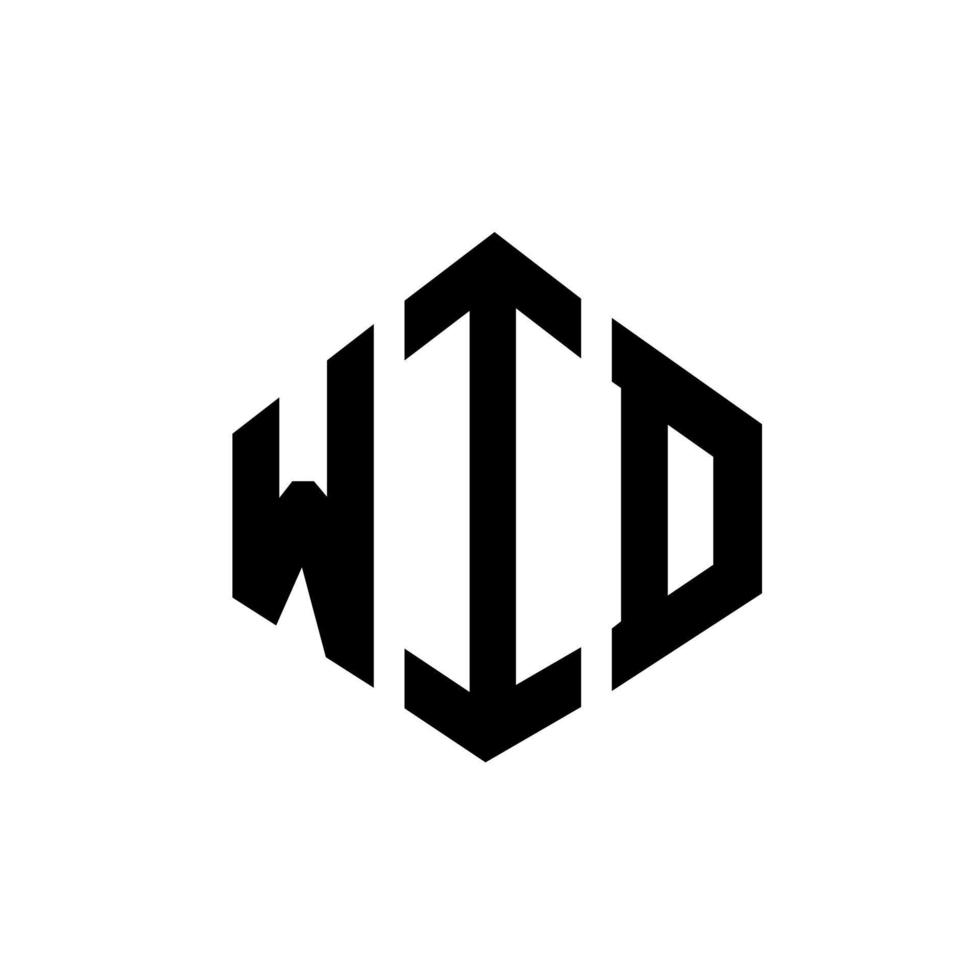 diseño de logotipo de letra ancha con forma de polígono. diseño de ...