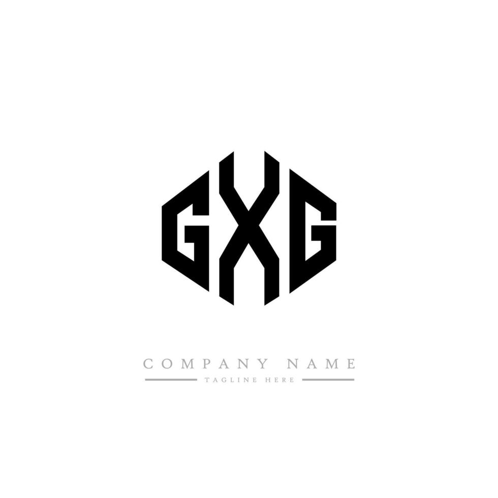 diseño de logotipo de letra gxg con forma de polígono. Diseño de logotipo en forma de cubo y ...