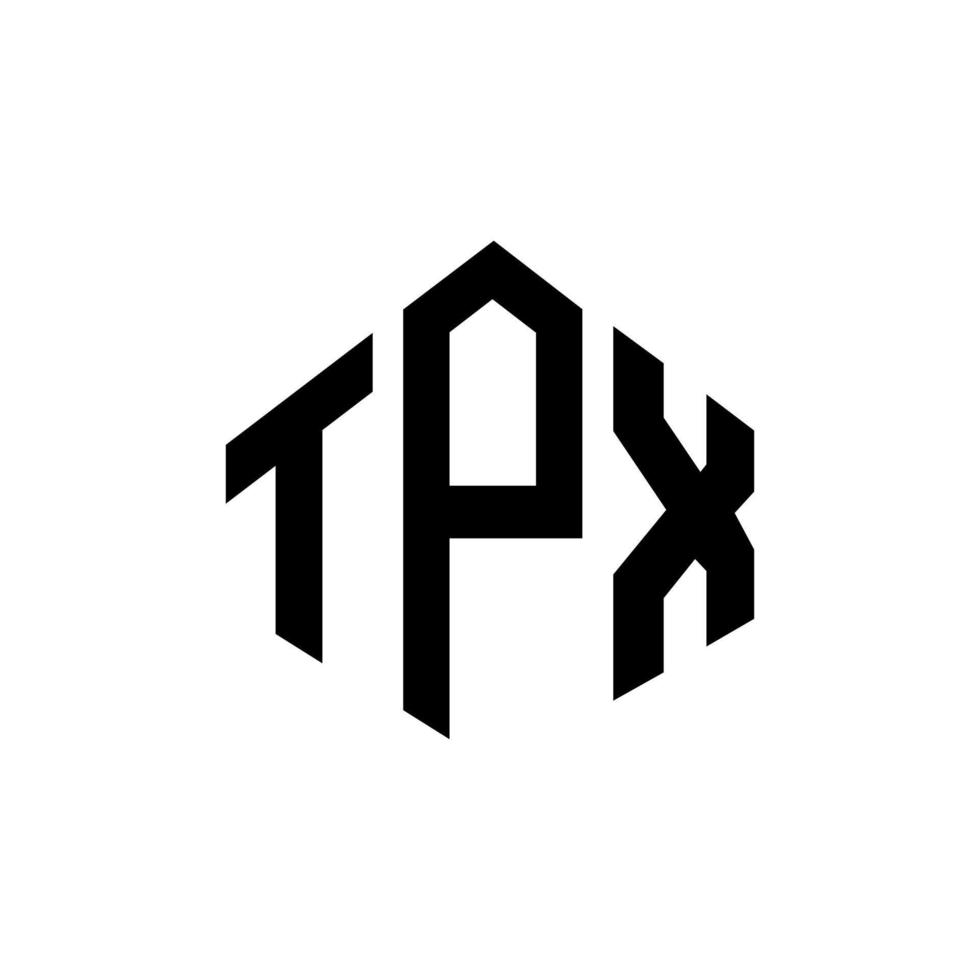 TPX letter logo design with polygon shape. TPX polygon and cube shape logo design. TPX hexagon ...