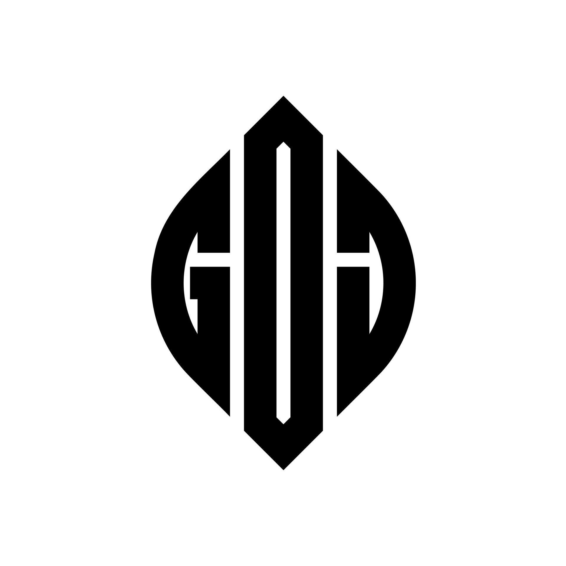Gdj Circle Letter Logo Design With Circle And Ellipse Shape Gdj Ellipse Letters With