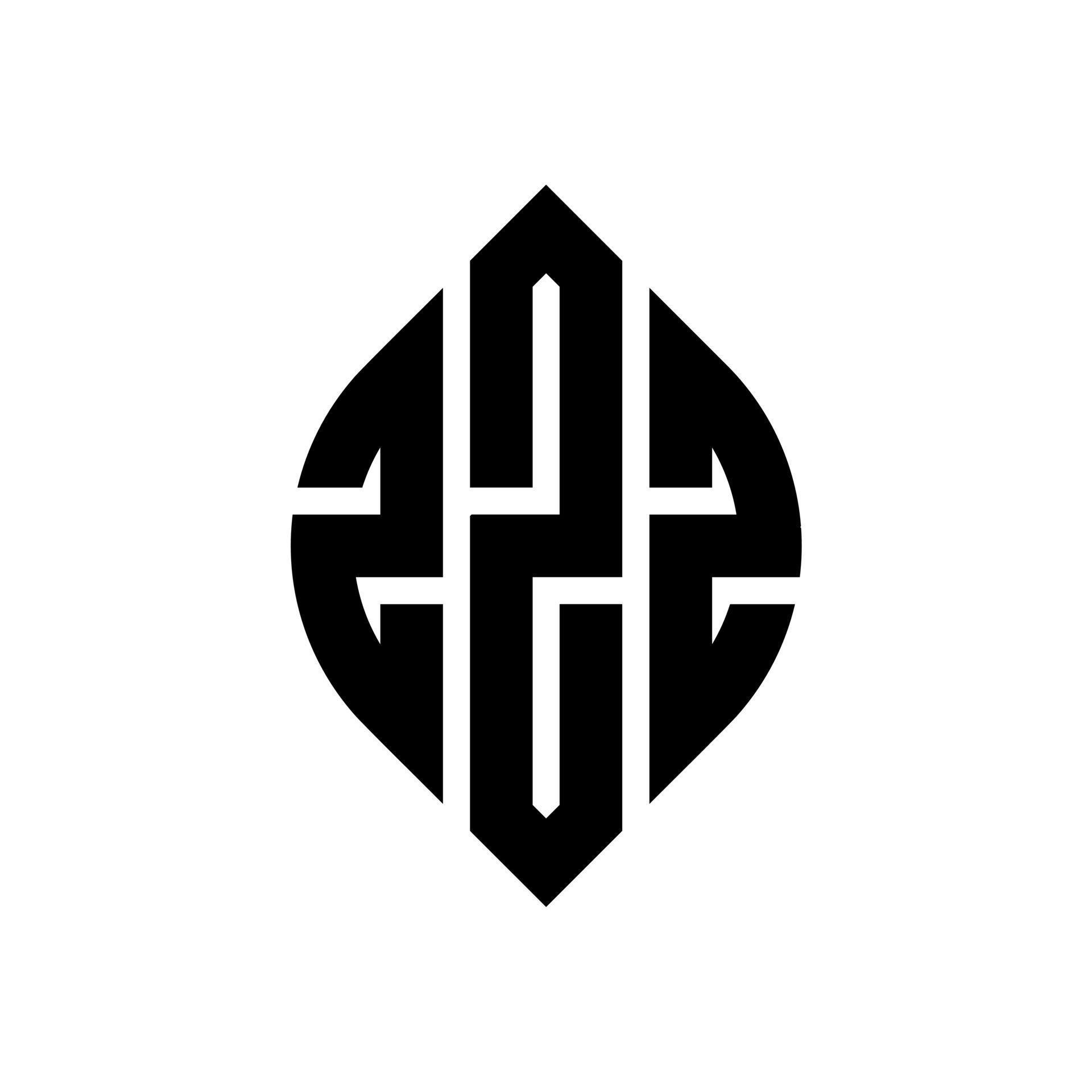 ZZZ circle letter logo design with circle and ellipse shape. ZZZ ellipse letters with ...