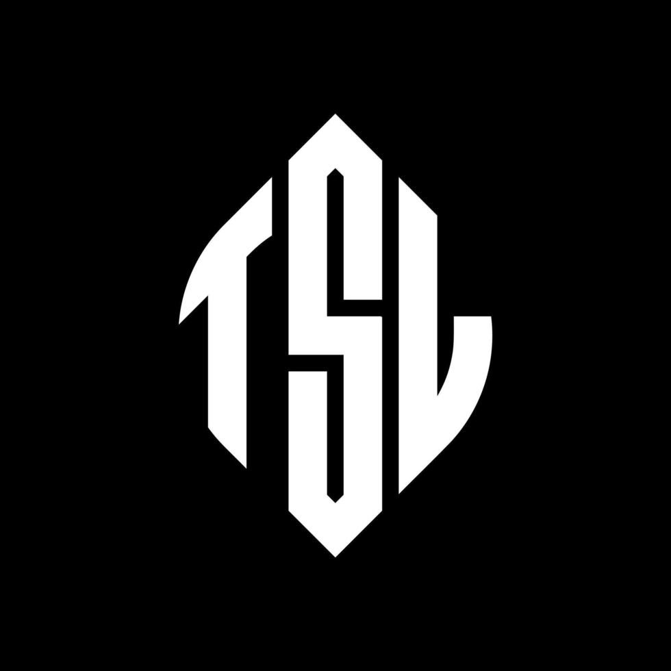 TSL circle letter logo design with circle and ellipse shape. TSL ...