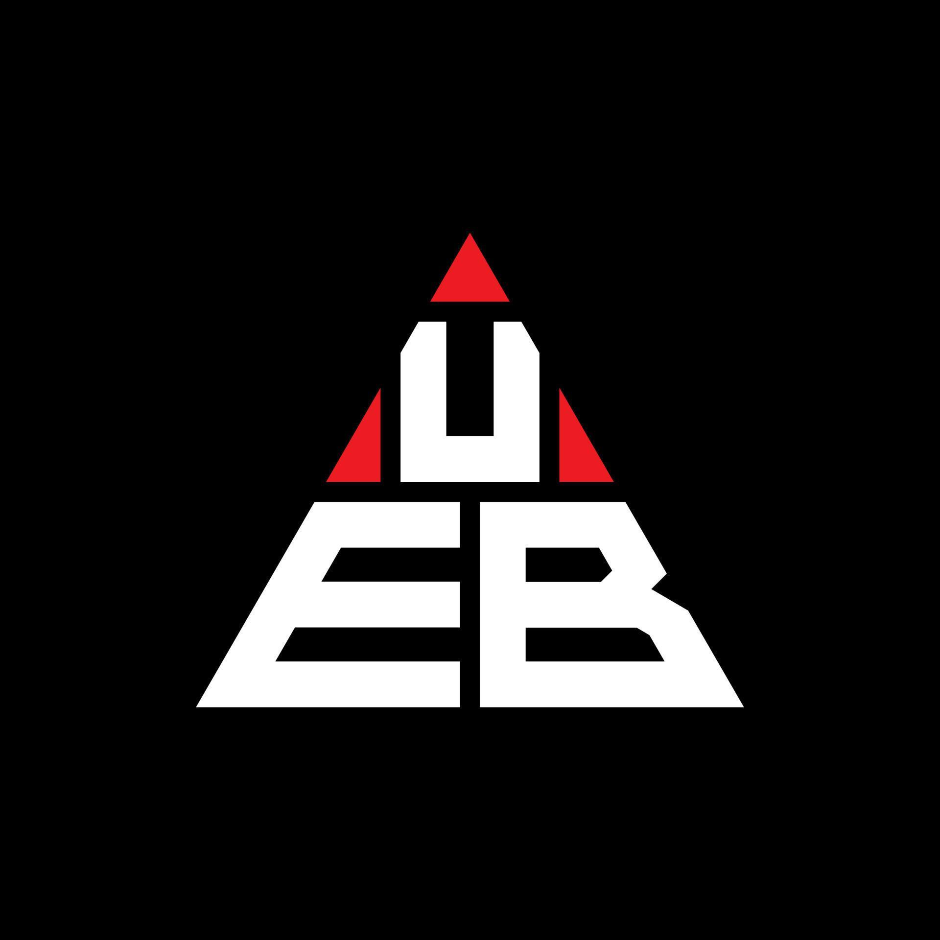 Diseño De Logotipo De Letra De Triángulo Ueb Con Forma De Triángulo