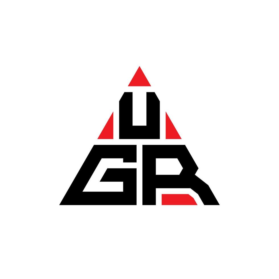 Ugr Triangle Letter Logo Design With Triangle Shape Ugr Triangle Logo Design Monogram Ugr
