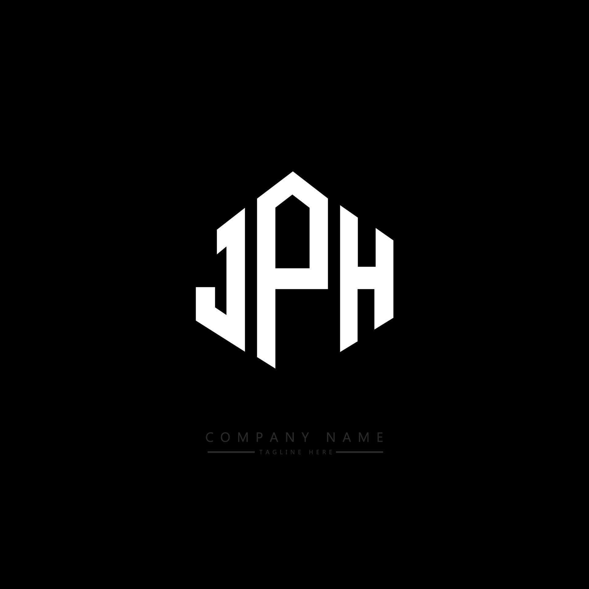 diseño de logotipo de letra jph con forma de polígono. jph polígono y diseño de logotipo en ...