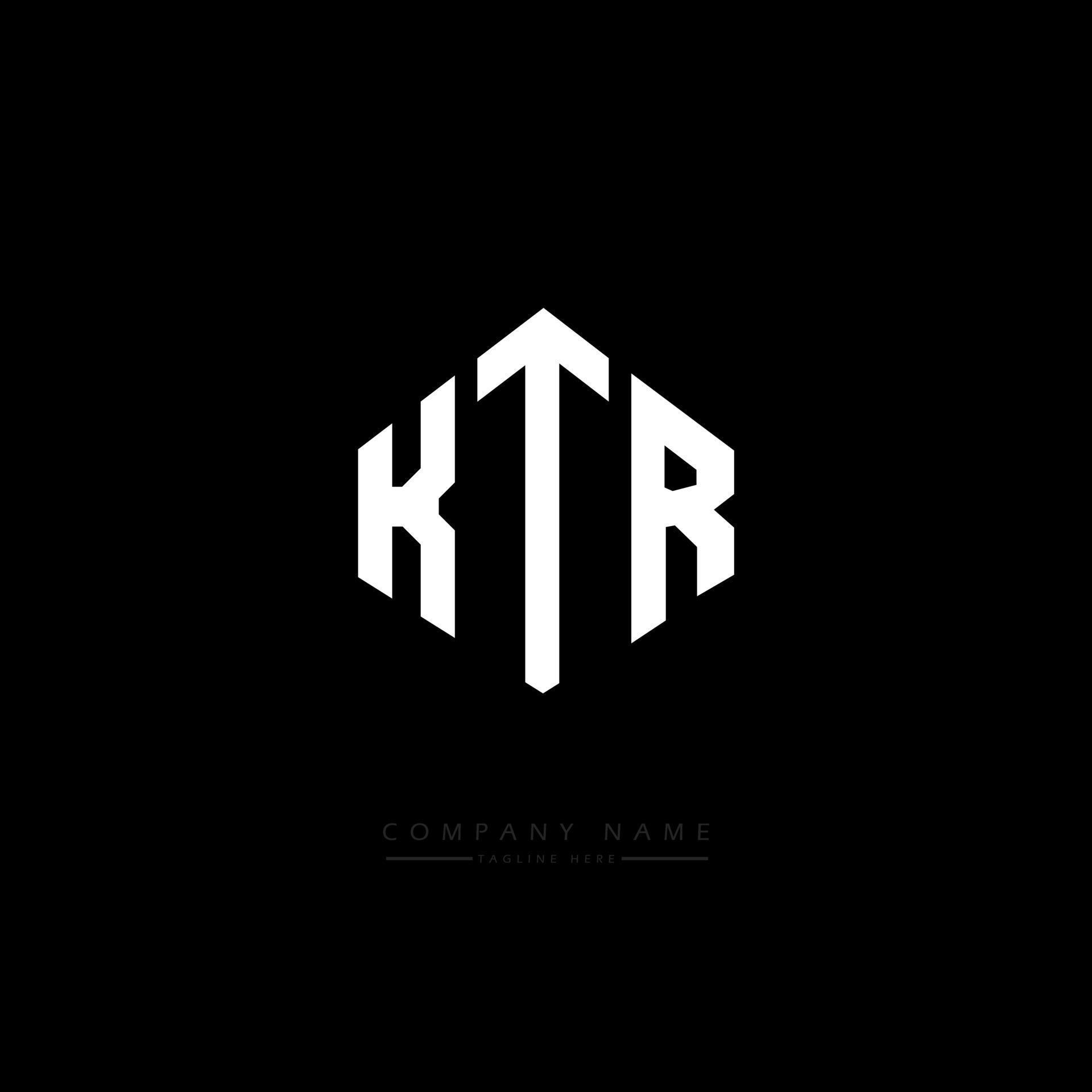 KTR letter logo design with polygon shape. KTR polygon and cube shape logo design. KTR hexagon ...