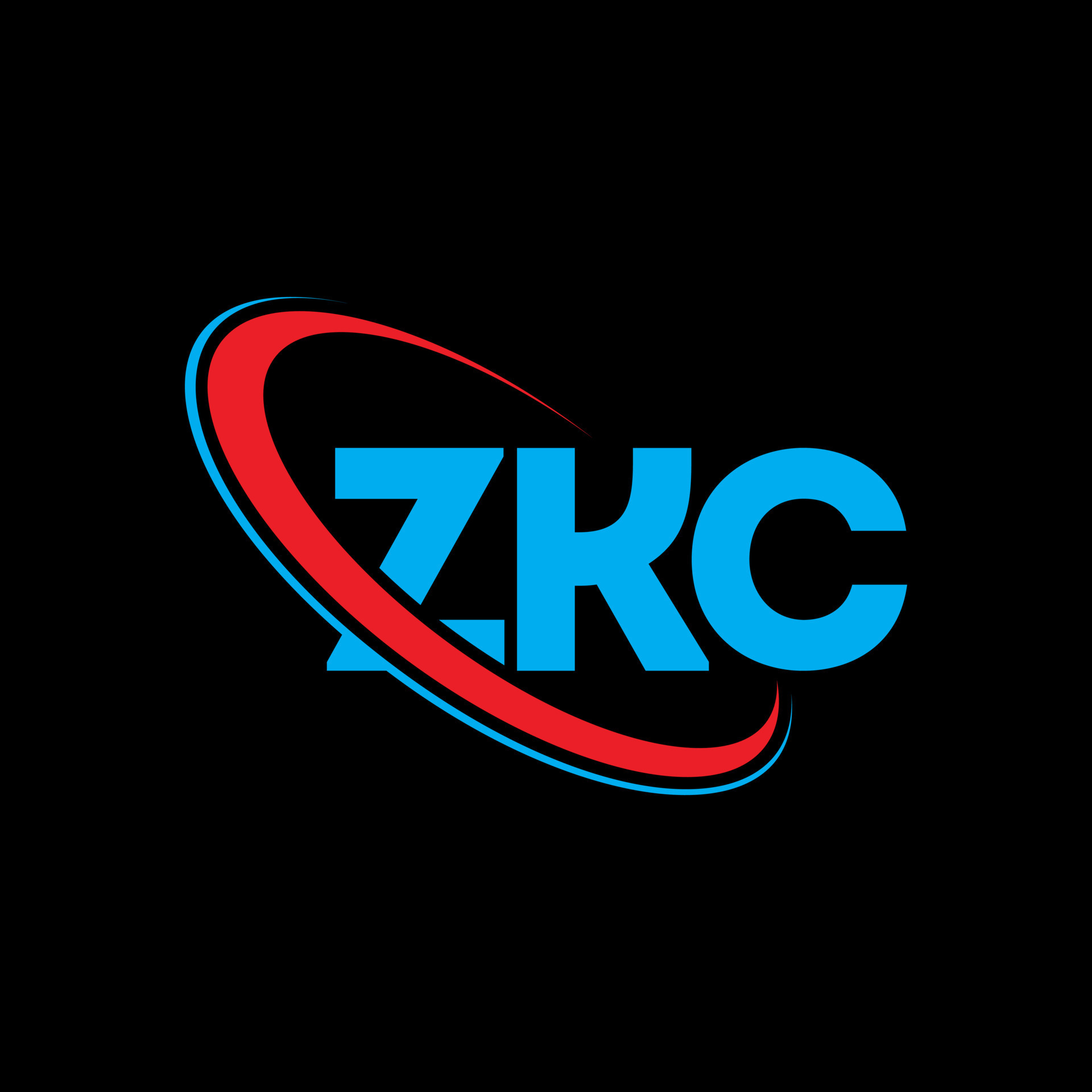 logotipo de zkc. letra zkc. diseño del logotipo de la letra zkc. logotipo de iniciales zkc ...