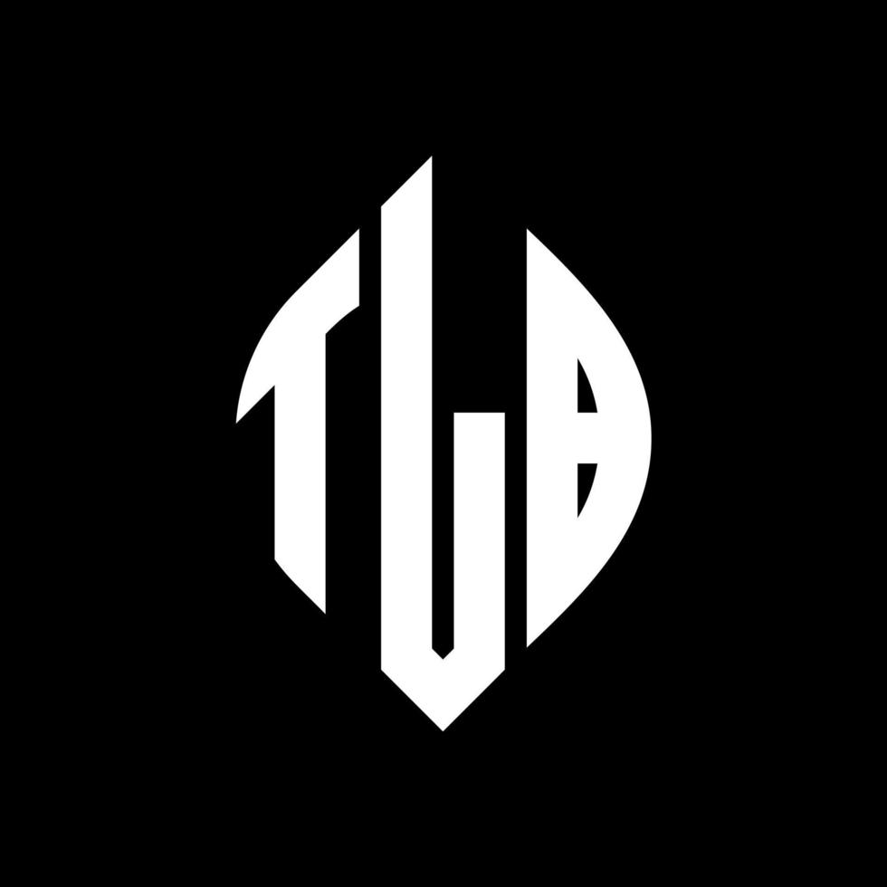 TLB circle letter logo design with circle and ellipse shape. TLB ...