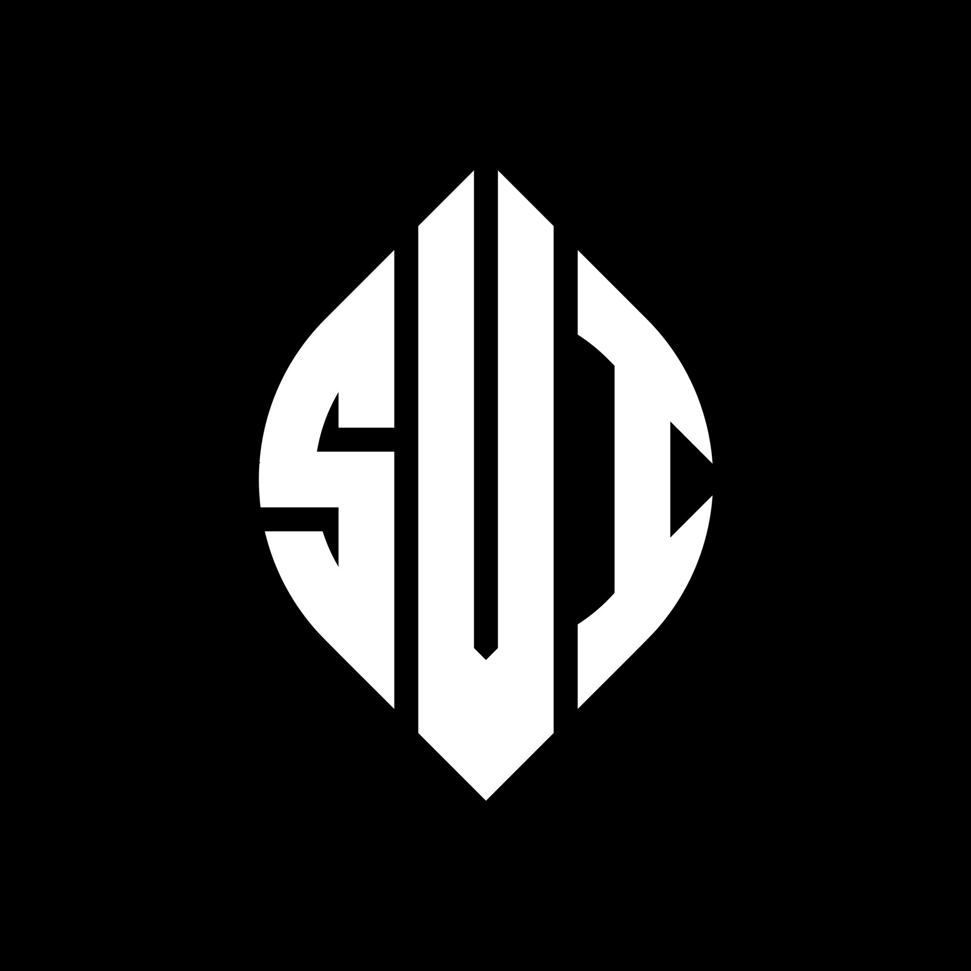 diseño de logotipo de letra de círculo svi con forma de círculo y elipse. svi letras elipses con ...