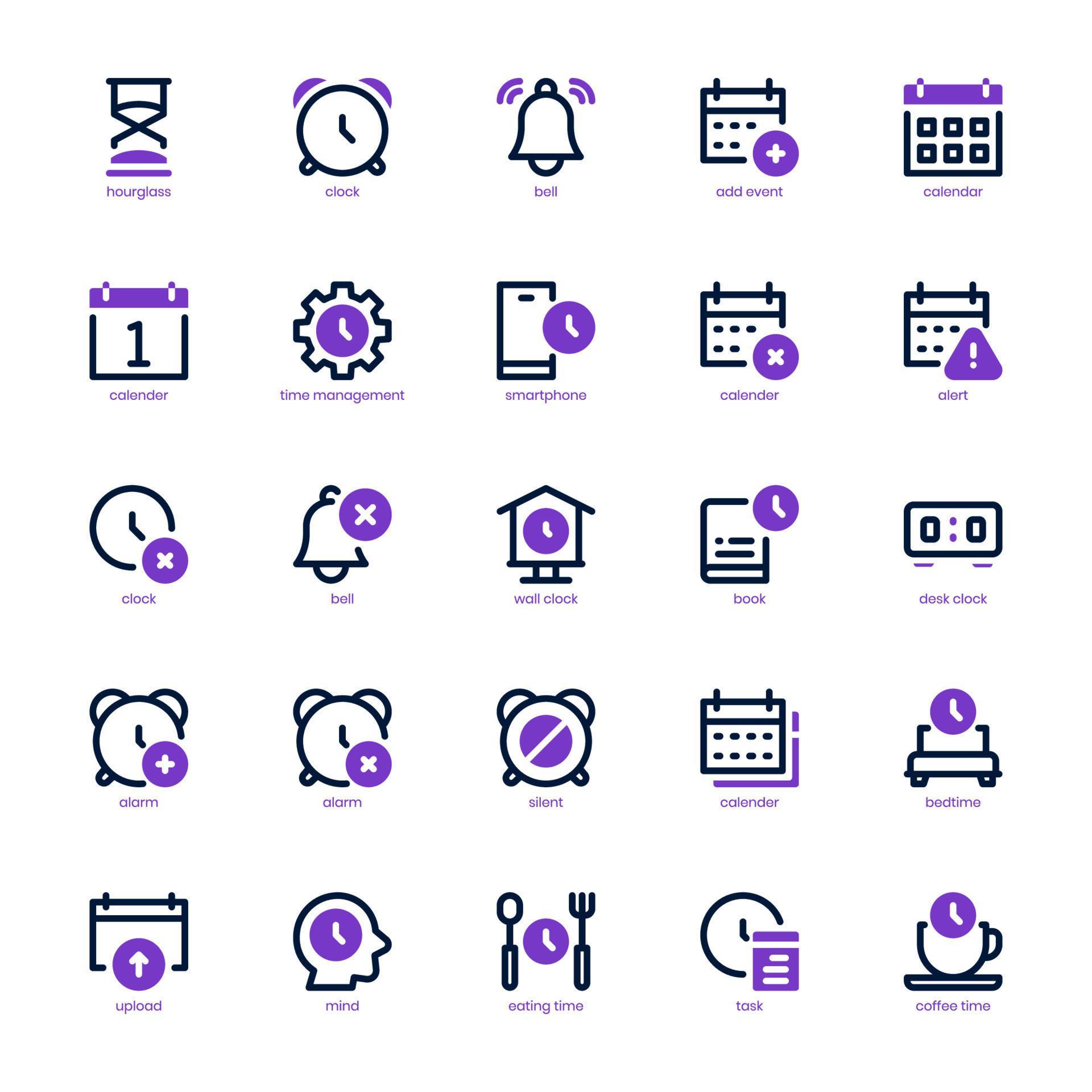 Time and Date icon pack for your website, mobile, presentation, and ...