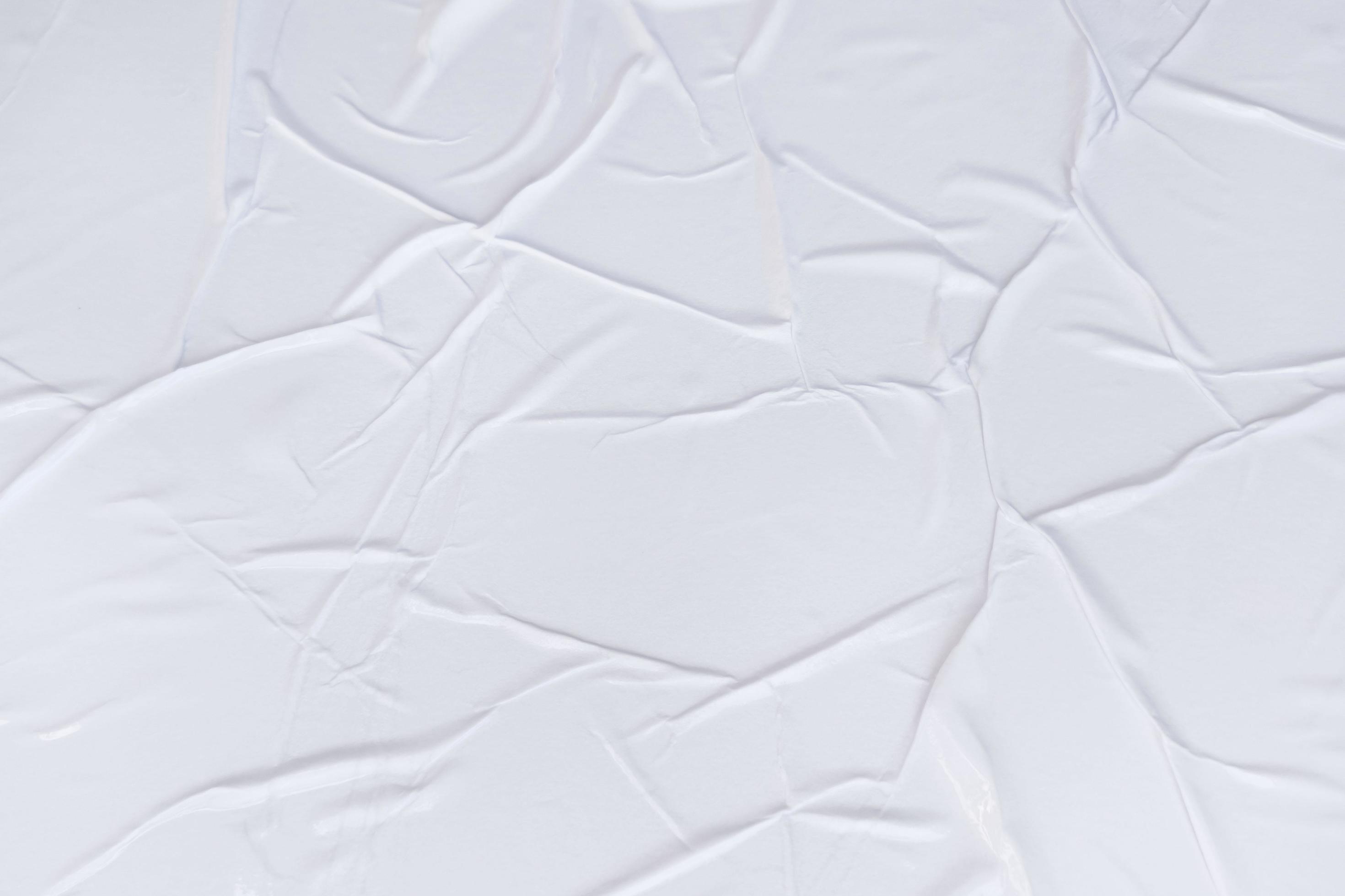 Blank paper crumpled texture and creased paper poster background. Wet ...