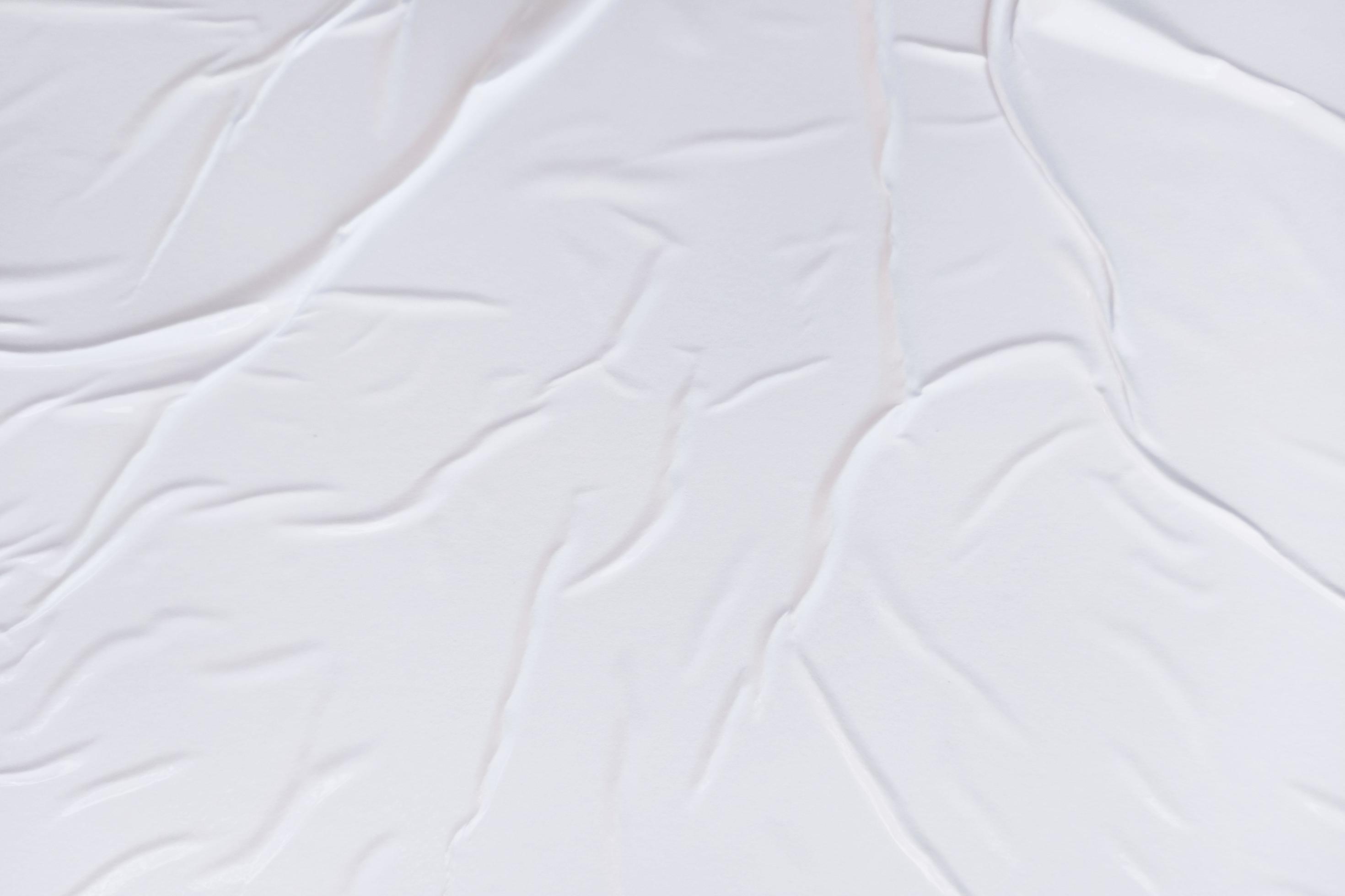 Blank paper crumpled texture and creased paper poster background. Wet ...