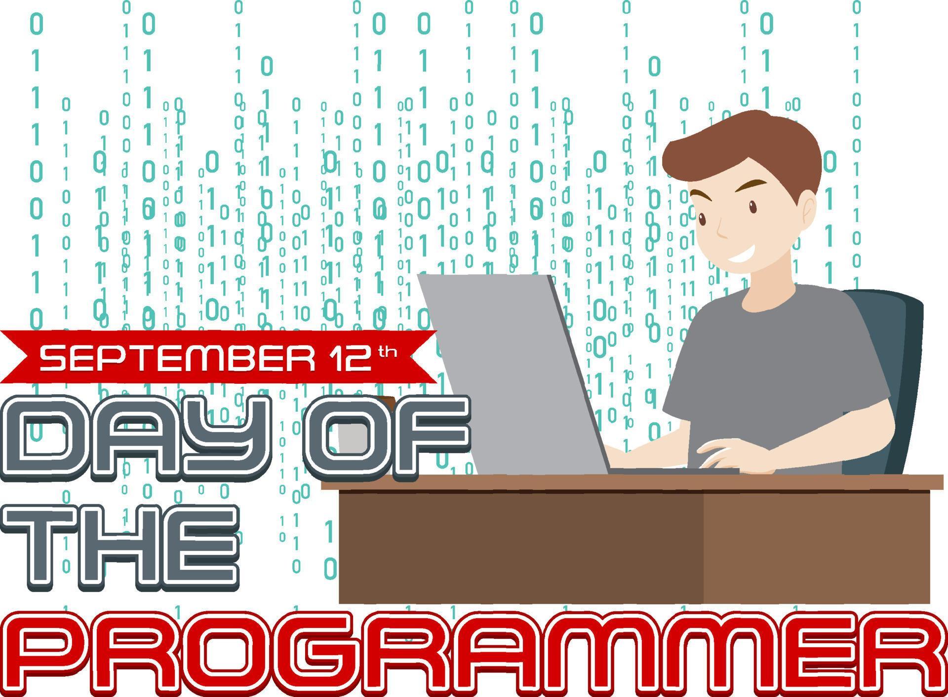 The Day of the Programmer Poster 9201503 Vector Art at Vecteezy