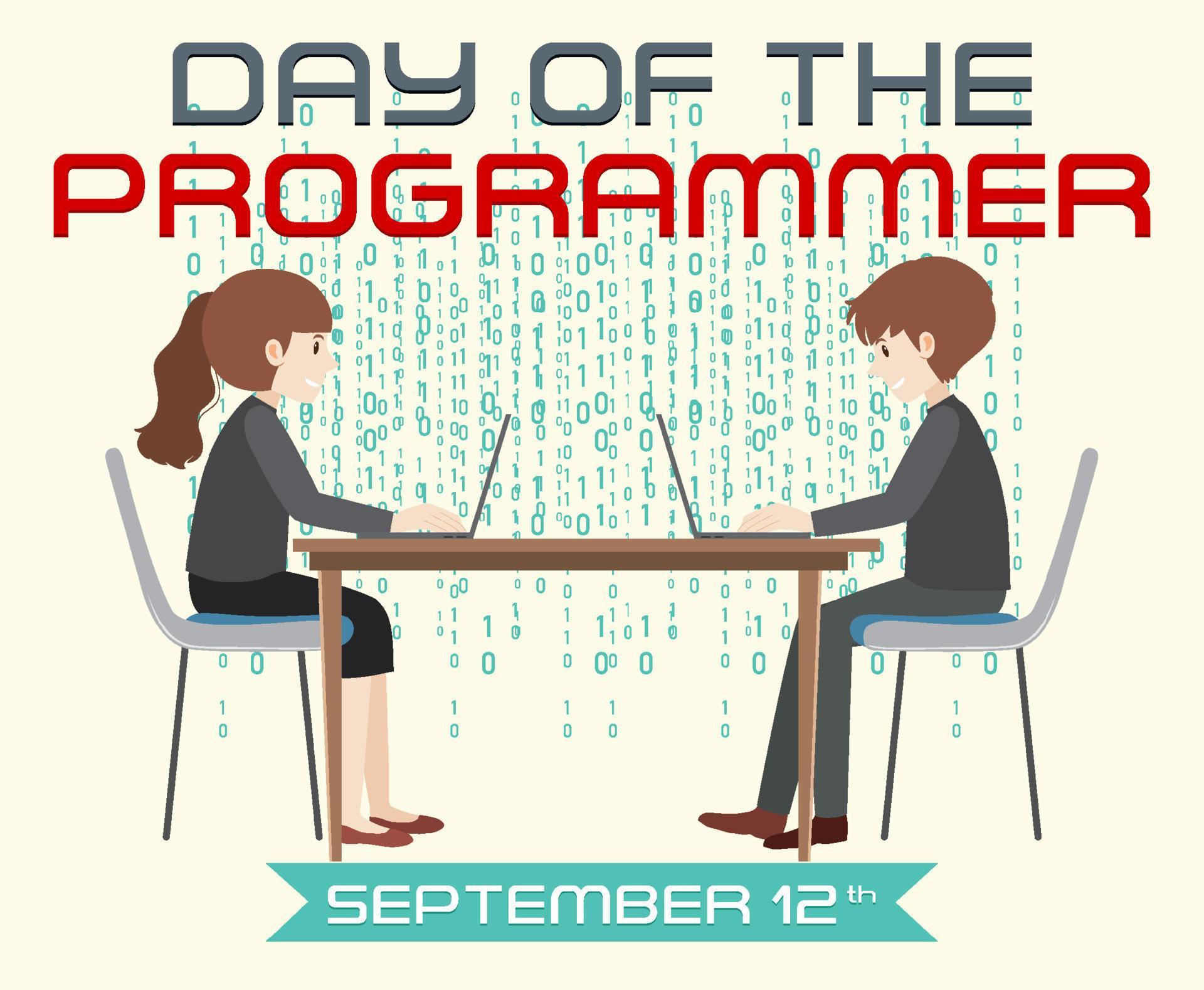The Day of the Programmer Poster 9201886 Vector Art at Vecteezy