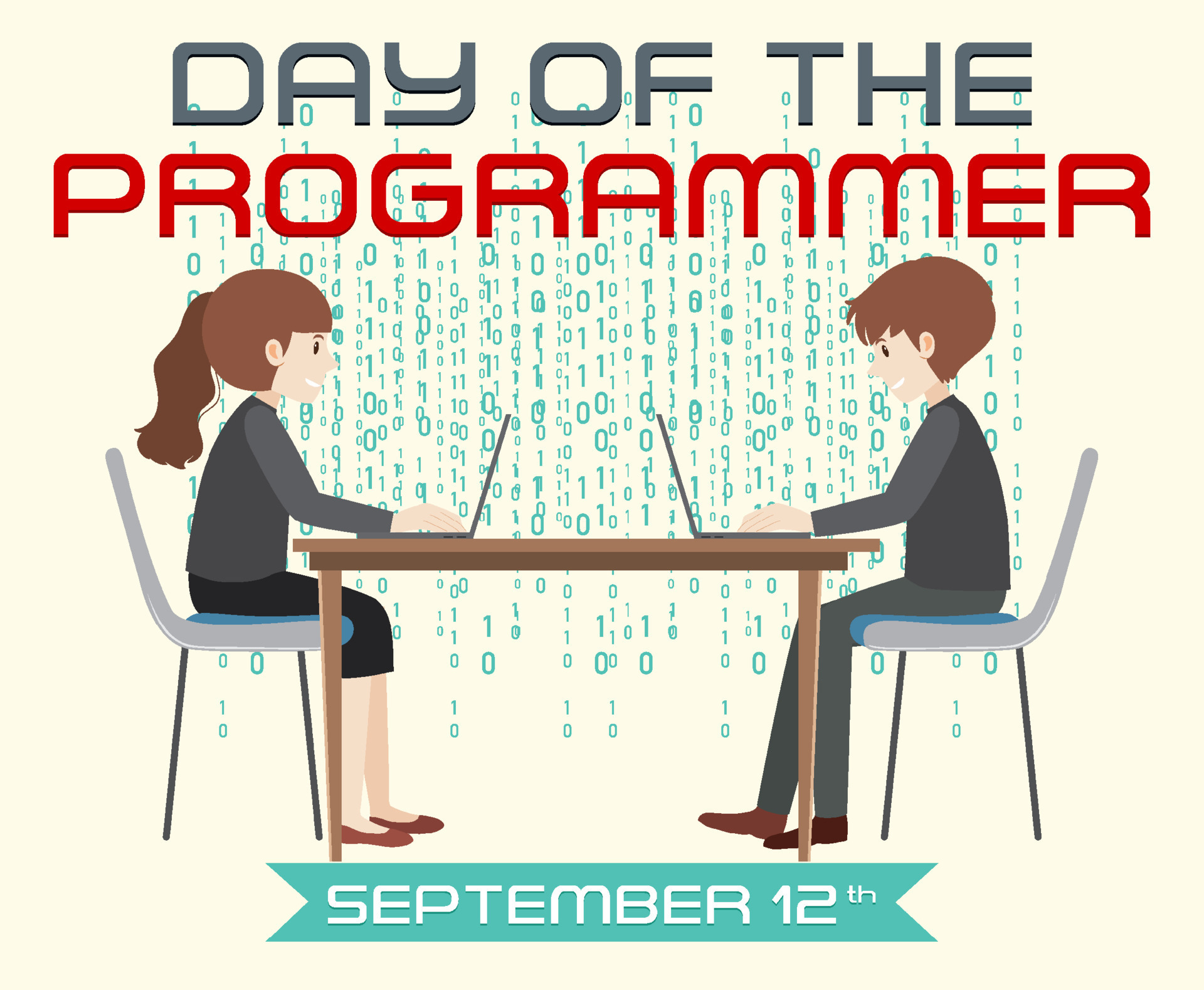 The Day of the Programmer Poster 9201886 Vector Art at Vecteezy