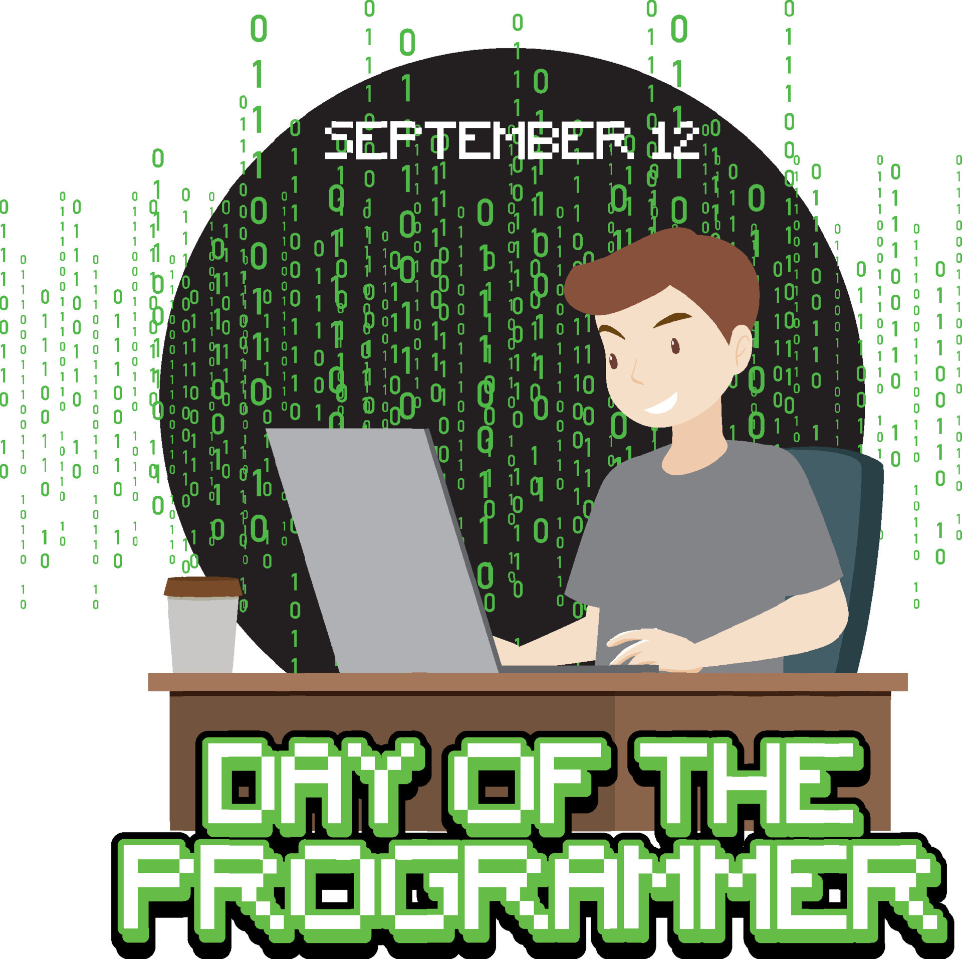 The Day of the Programmer Poster 9201966 Vector Art at Vecteezy