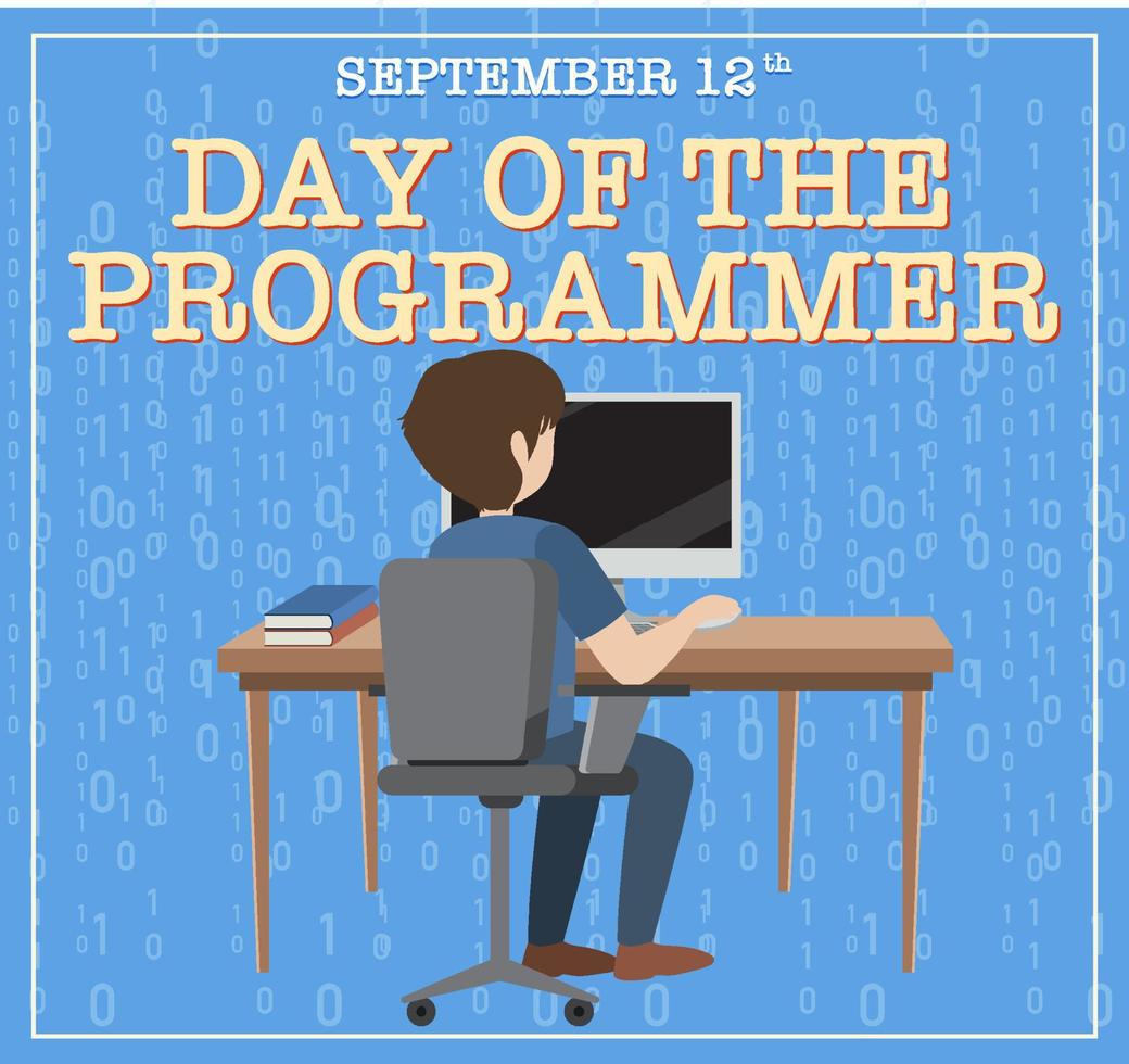 The Day of the Programmer Poster 9202529 Vector Art at Vecteezy