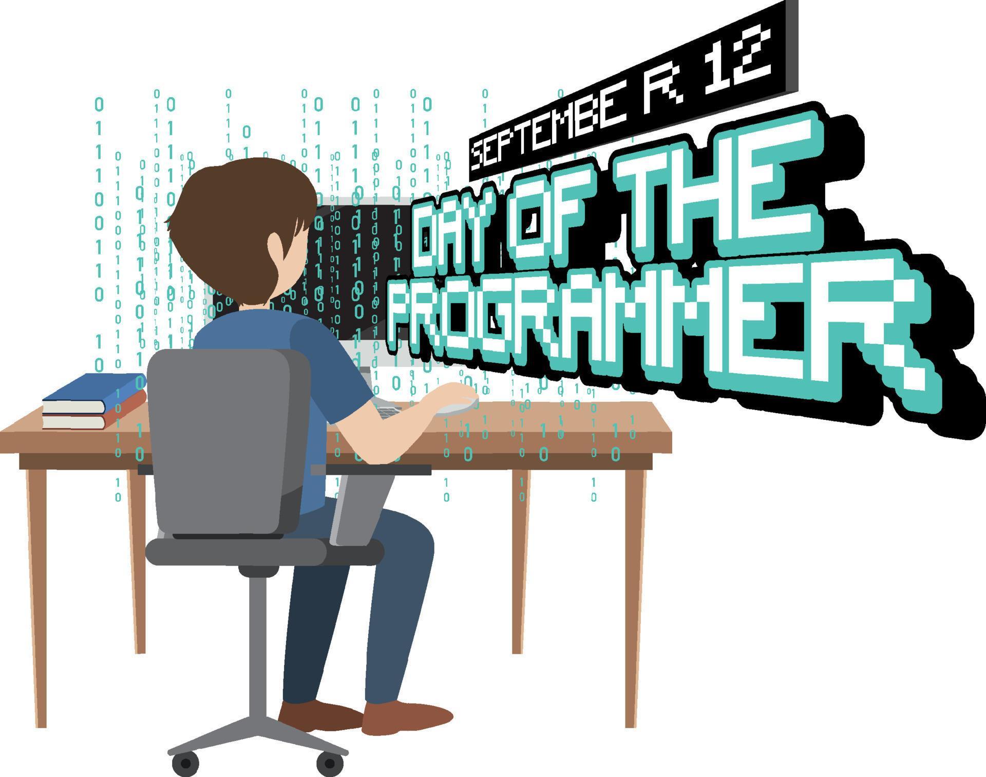 The Day of the Programmer Poster 9202576 Vector Art at Vecteezy