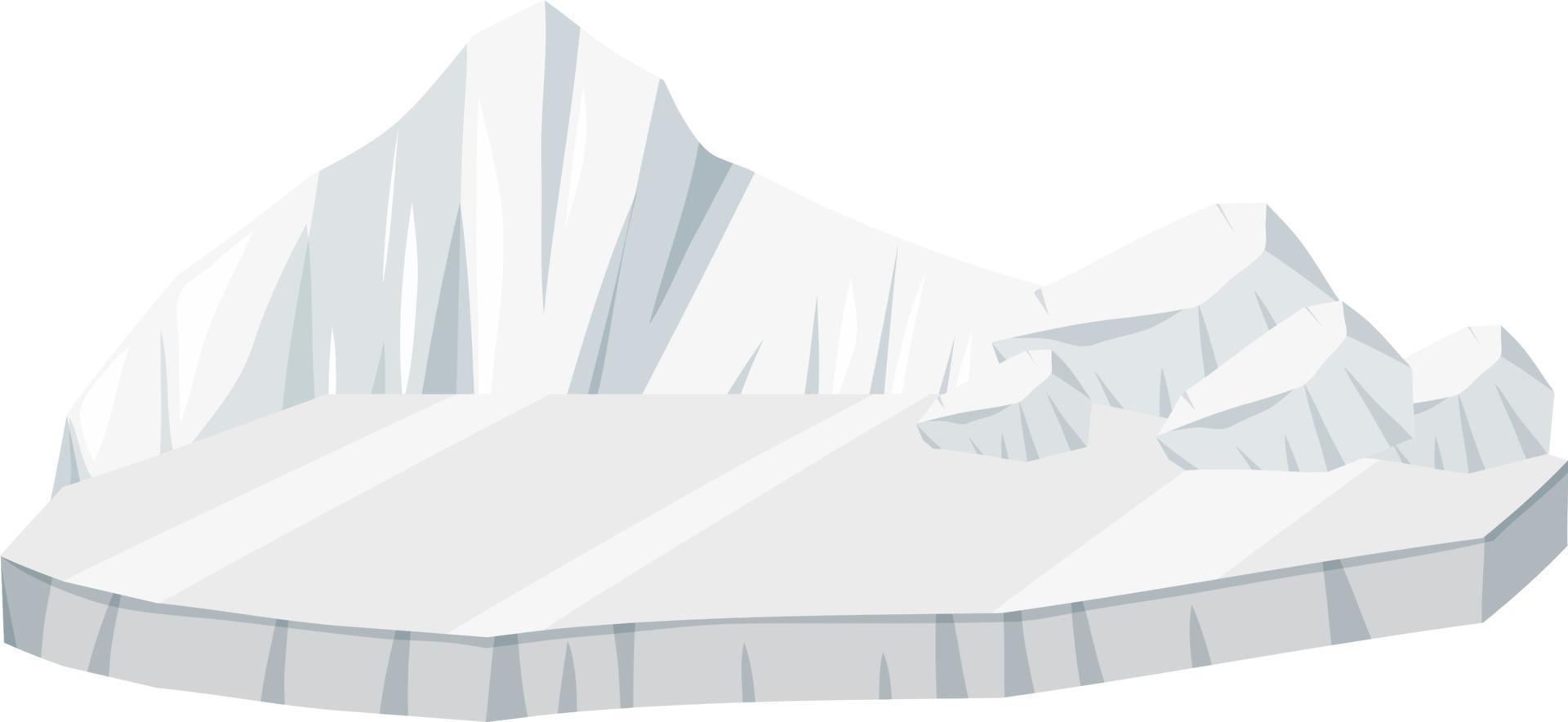 Isolated glacier on white background 9202764 Vector Art at Vecteezy
