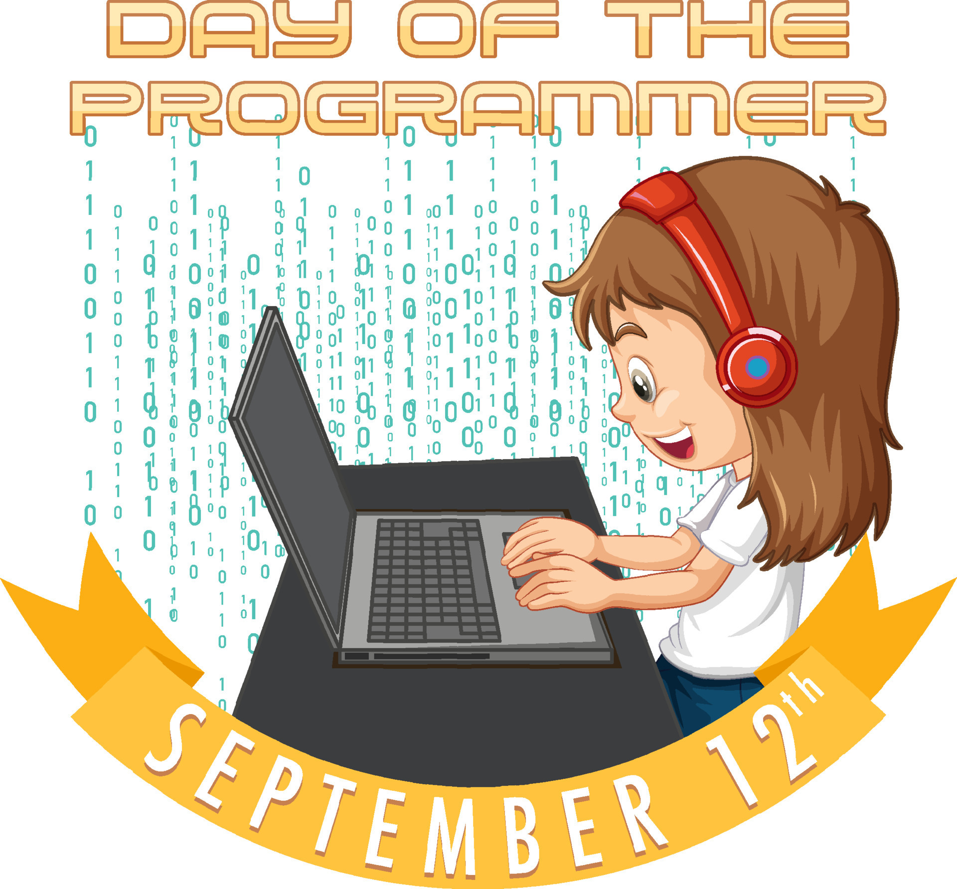 The Day of the Programmer Poster 9202891 Vector Art at Vecteezy