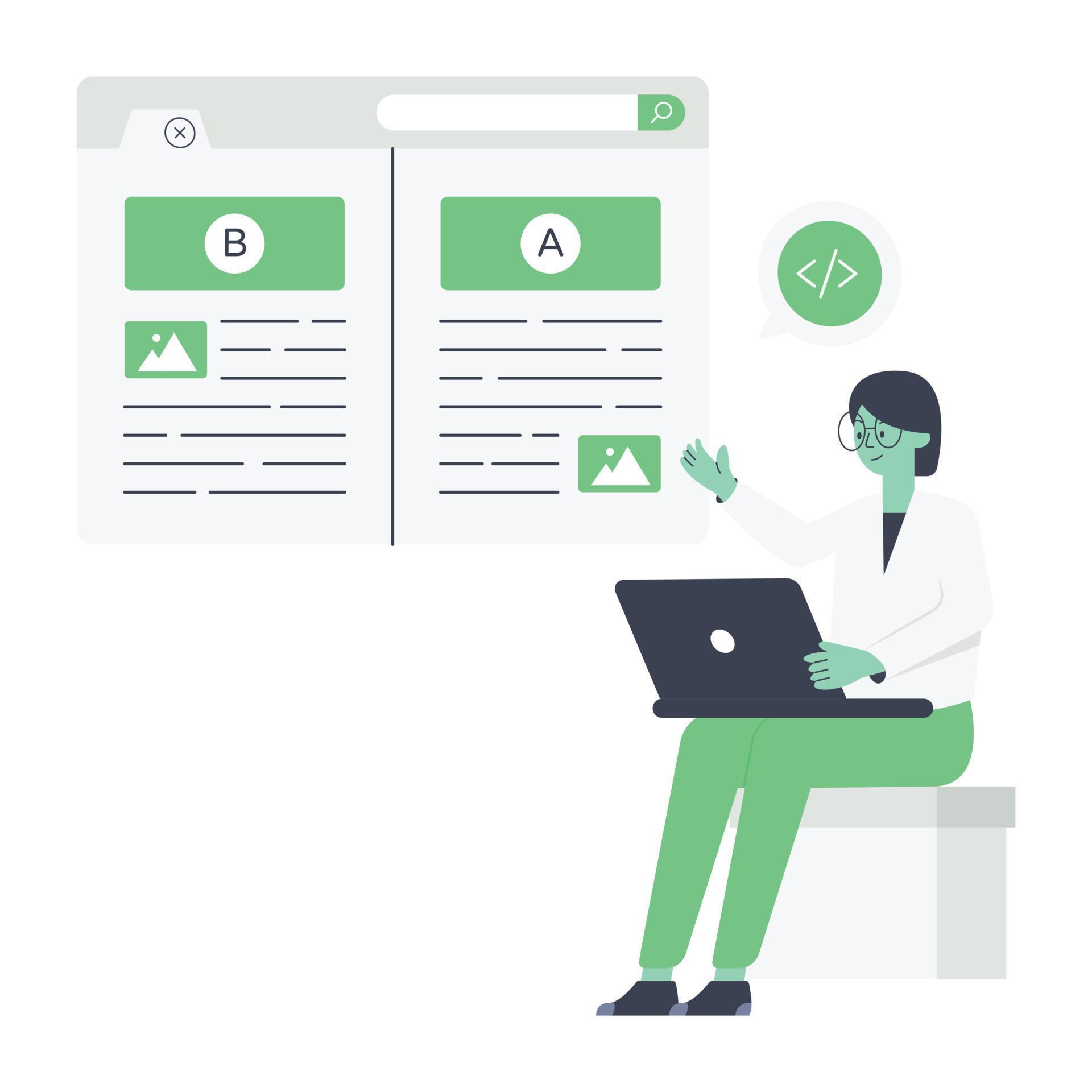 Modern flat illustration of programming 9204911 Vector Art at Vecteezy