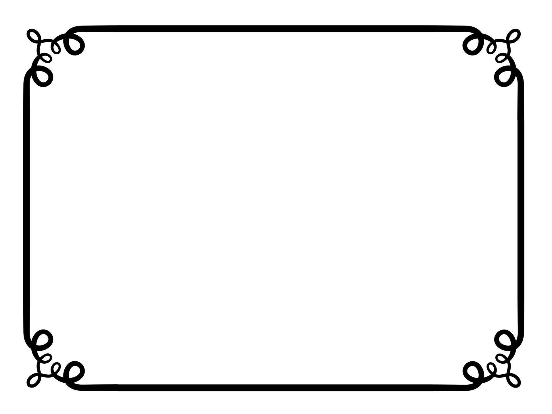 decorative simple frame rectangle vector 9210377 Vector Art at Vecteezy