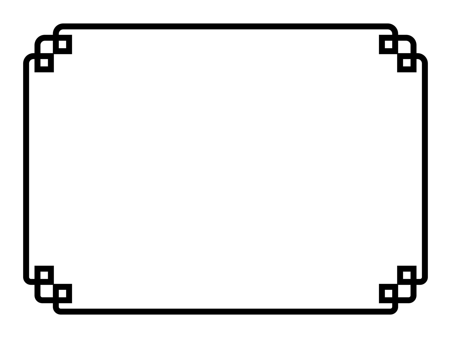 decorative simple frame rectangle vector 9210378 Vector Art at Vecteezy