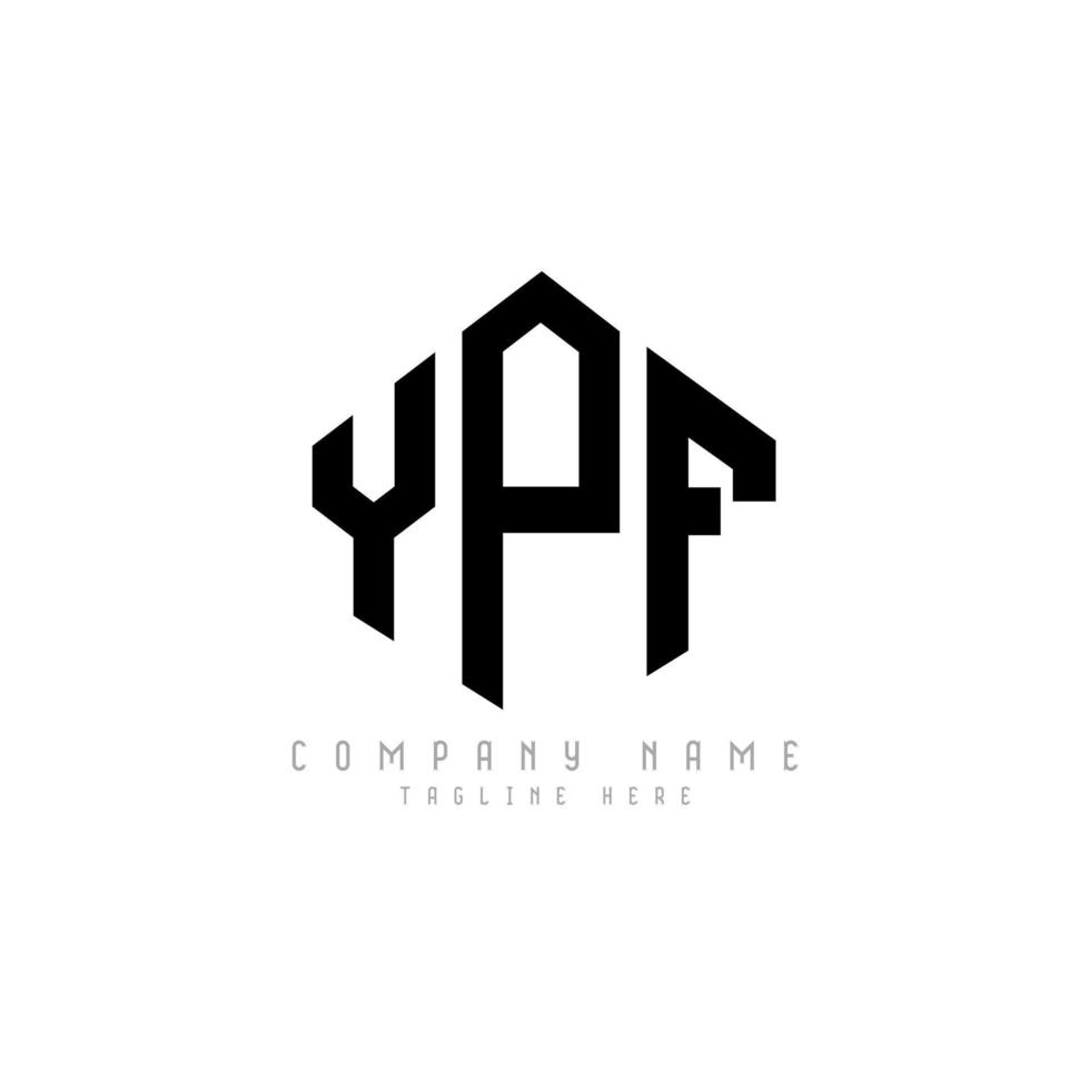 diseño de logotipo de letra ypf con forma de polígono. ypf polígono y diseño de logotipo en ...