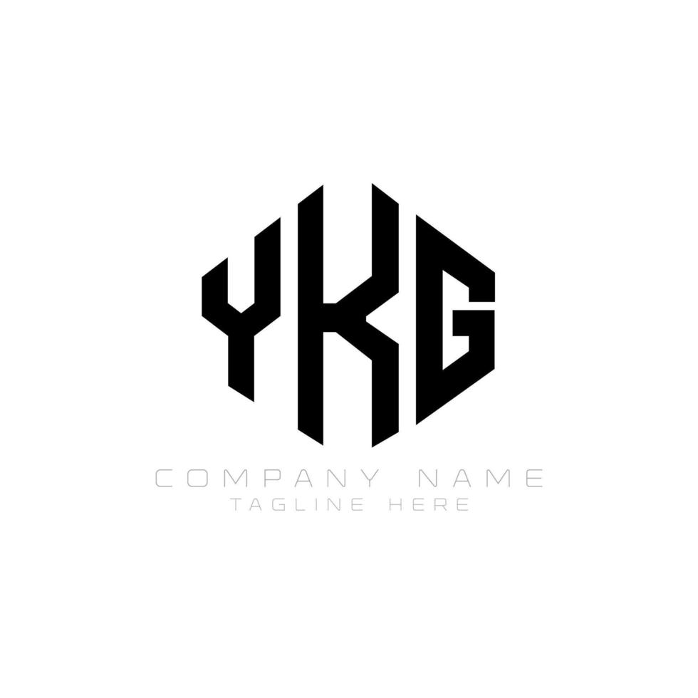 diseño de logotipo de letra ykg con forma de polígono. ykg polígono y diseño de logotipo en ...