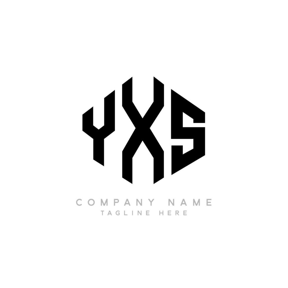 diseño de logotipo de letra yxs con forma de polígono. yxs polígono y diseño de logotipo en ...