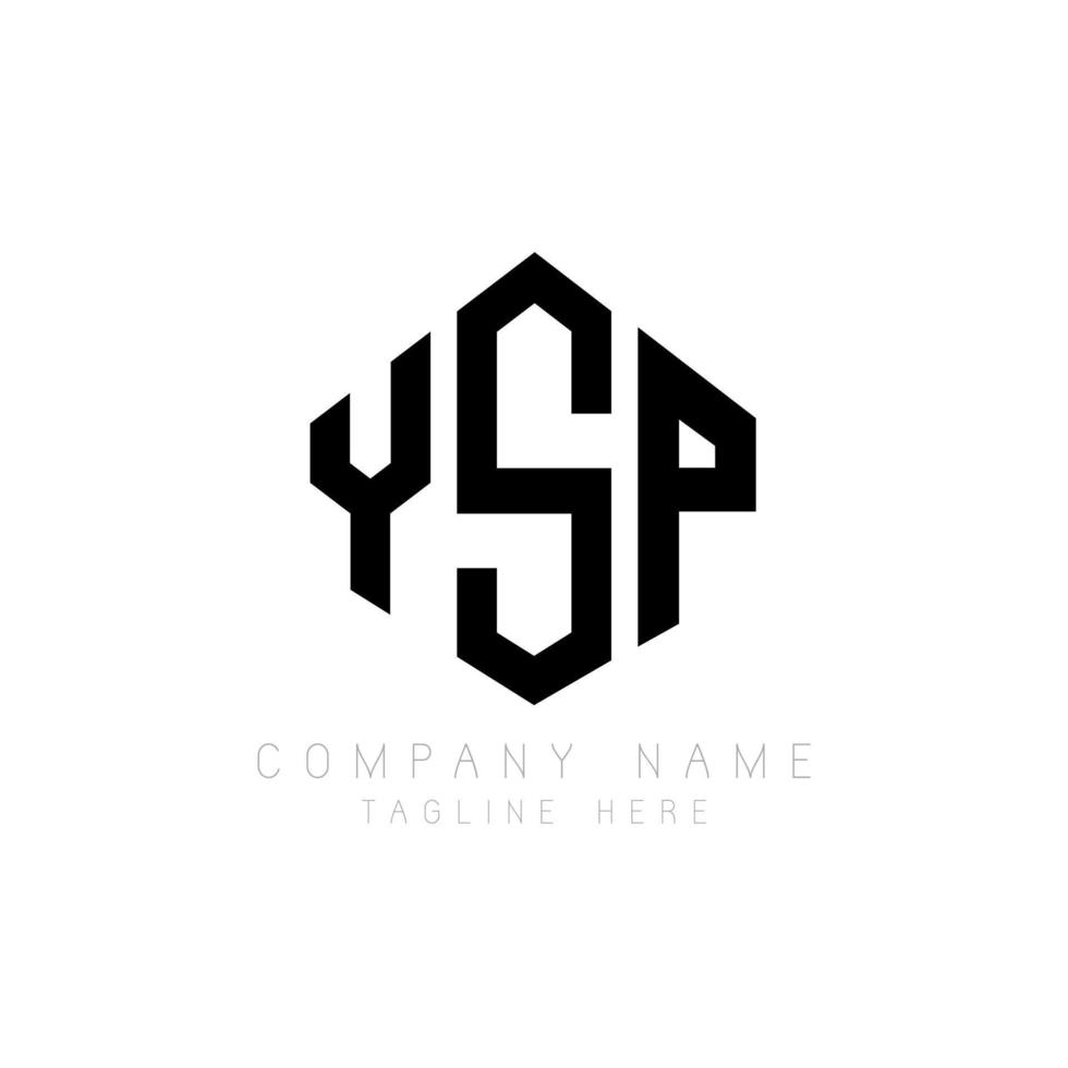 YSP letter logo design with polygon shape. YSP polygon and cube shape logo design. YSP hexagon ...