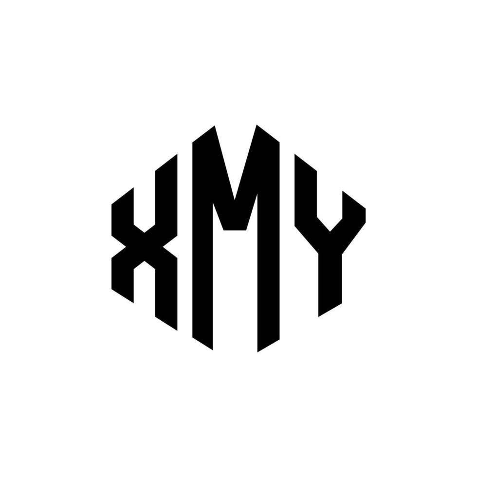diseño de logotipo de letra xmy con forma de polígono. xmy polígono y diseño de logotipo en ...