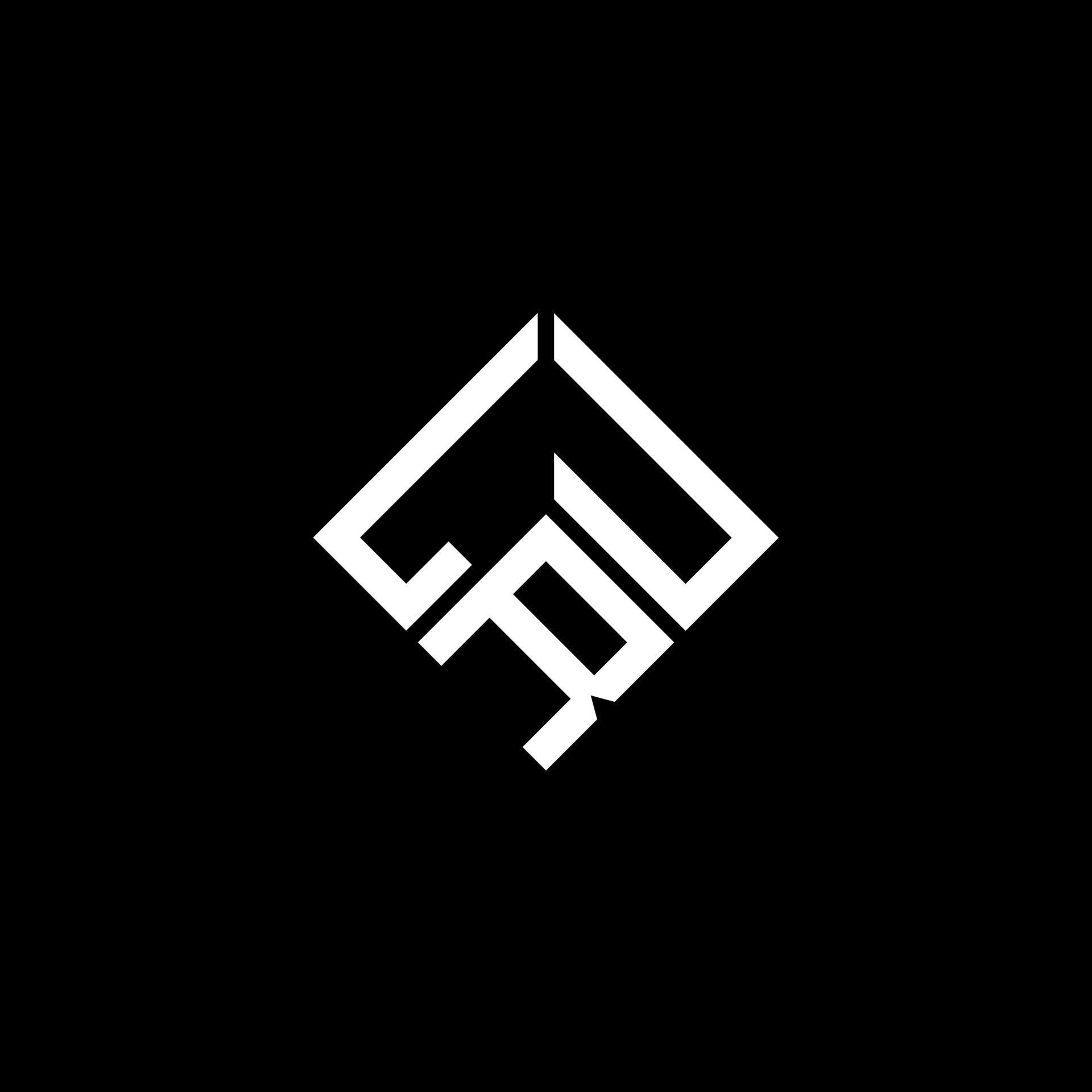LRU letter logo design on black background. LRU creative initials letter logo concept. LRU ...