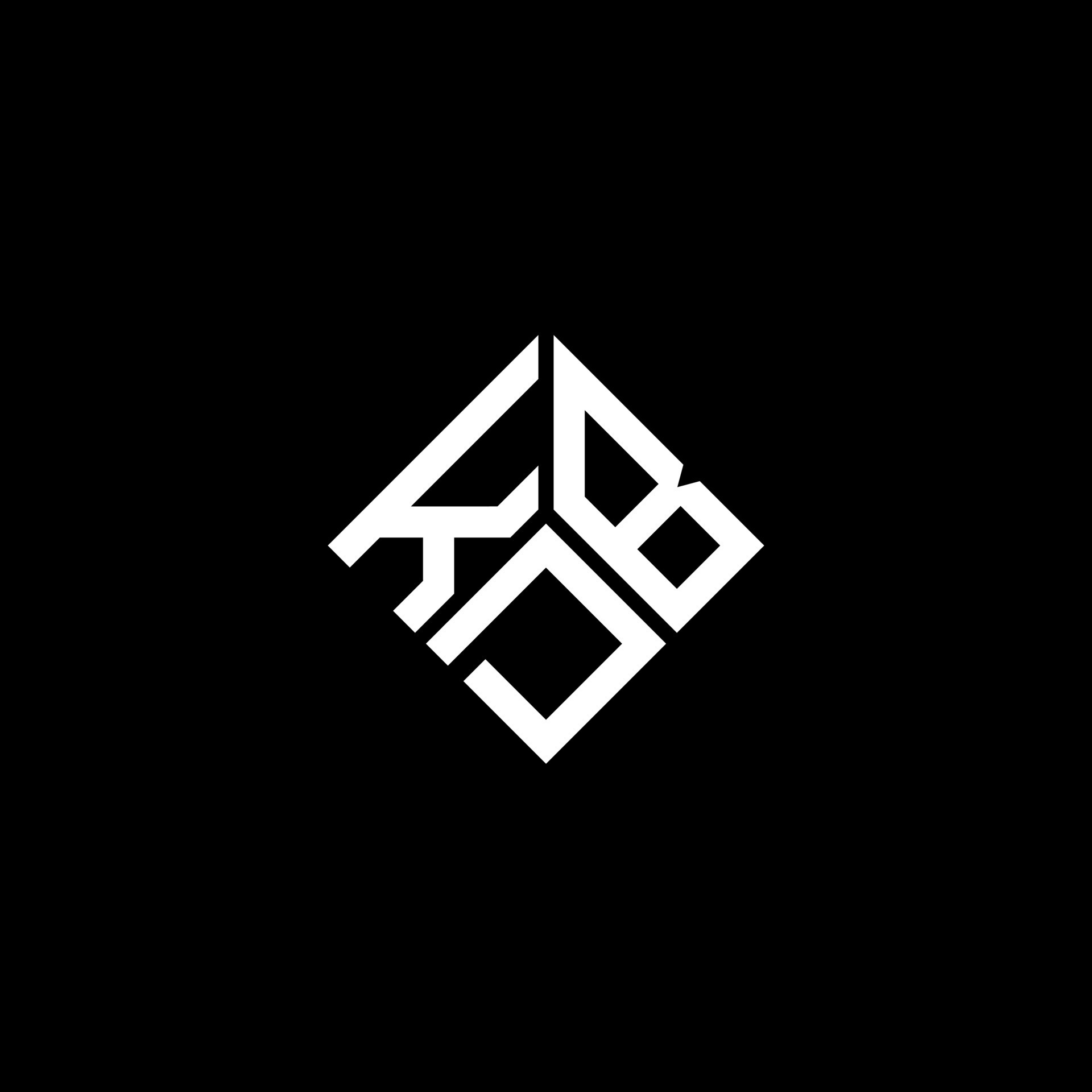 KDB letter logo design on black background. KDB creative initials letter logo concept. KDB ...