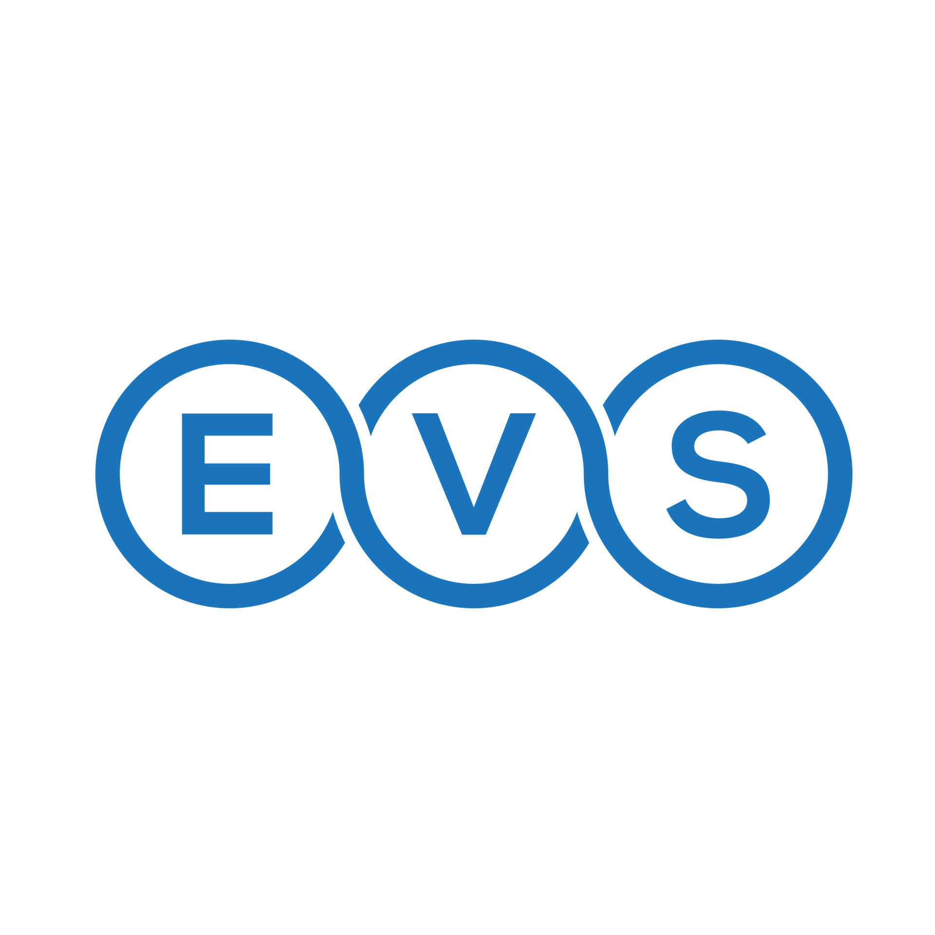 diseño del logotipo de la letra evs sobre fondo negro. concepto de logotipo de letra de ...