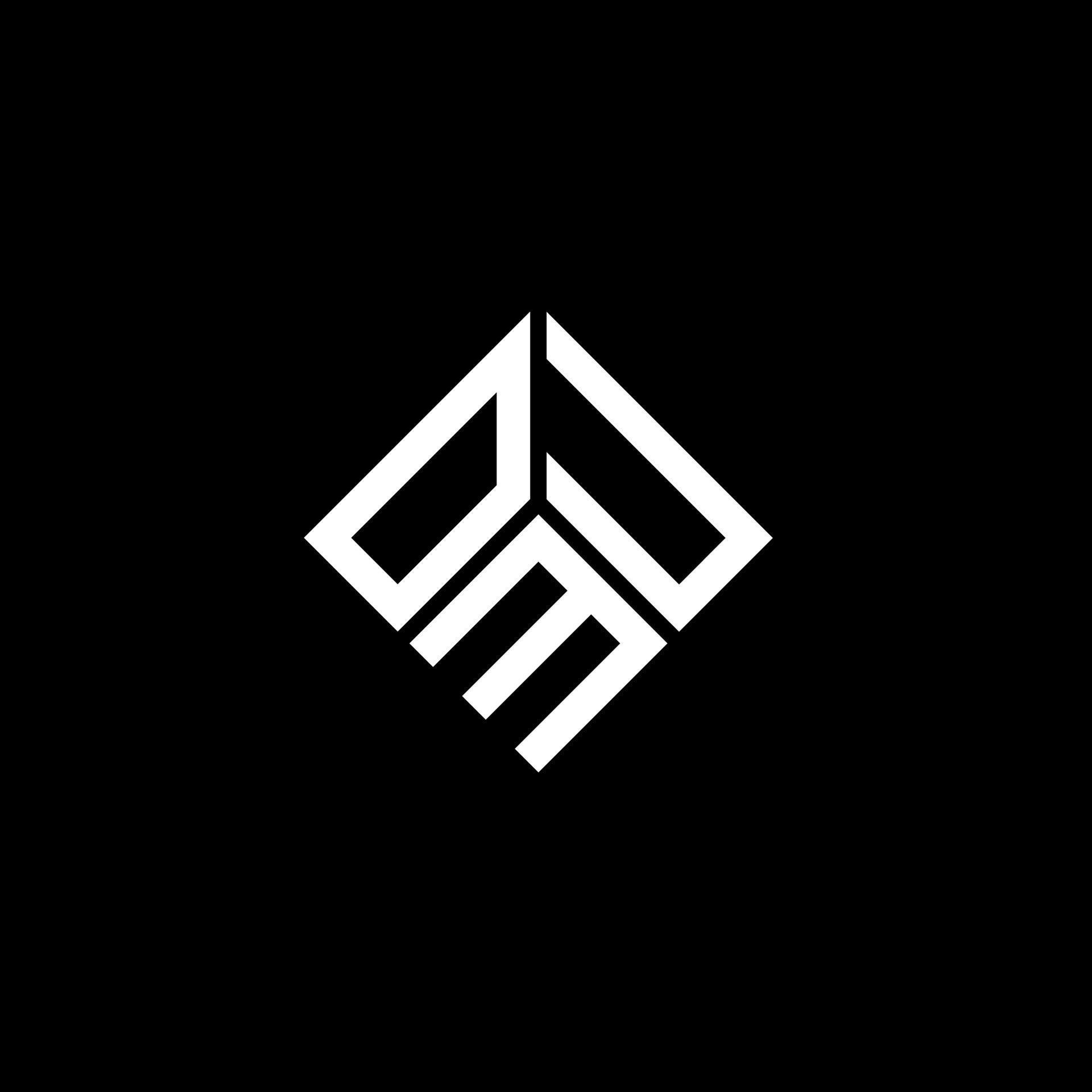 OMU letter logo design on black background. OMU creative initials letter logo concept. OMU ...