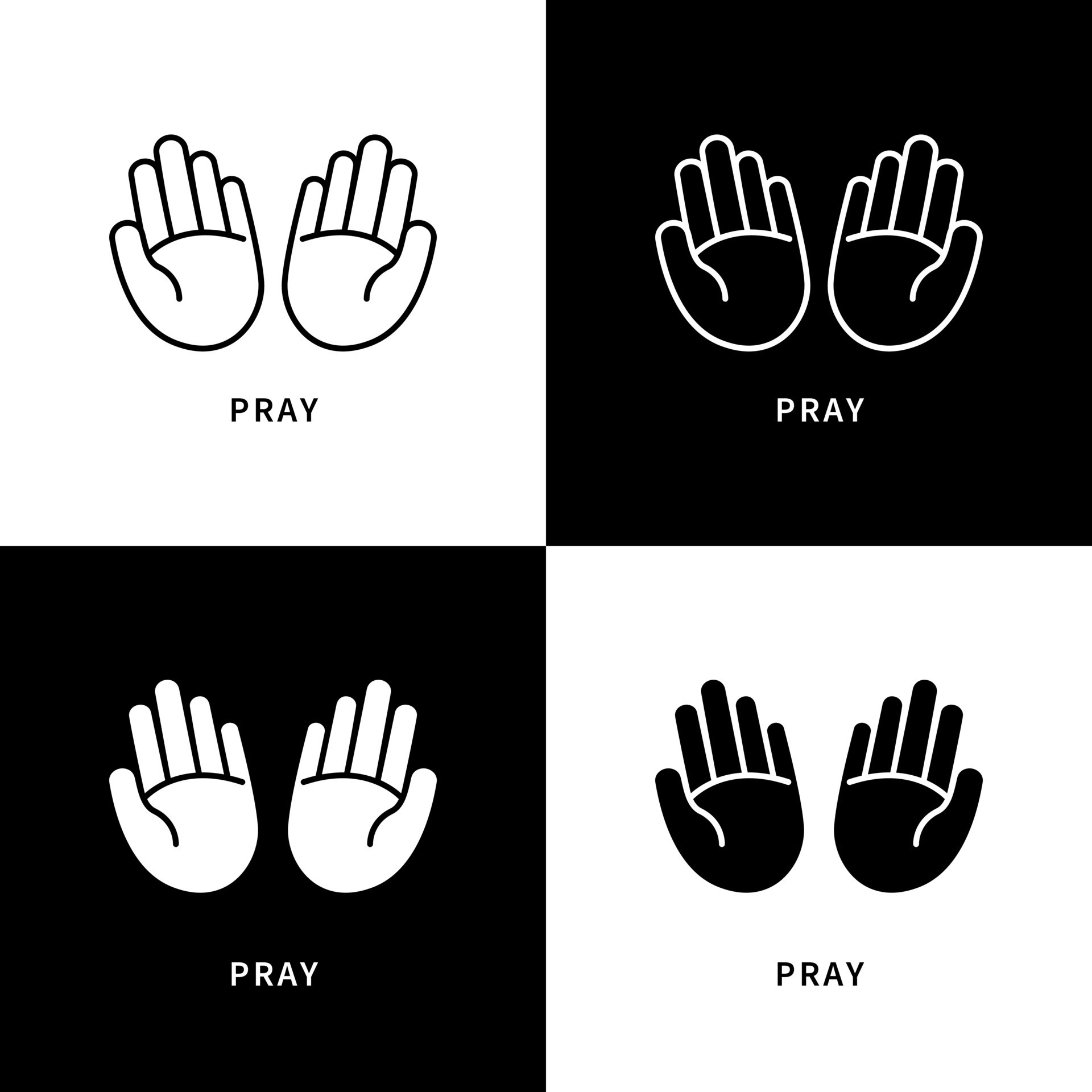 Hand Praying Gesture Icon Logo Pray To God Vector Symbol Illustration hand-praying-gesture-icon-logo-pray-to-god-vector-symbol-illustration