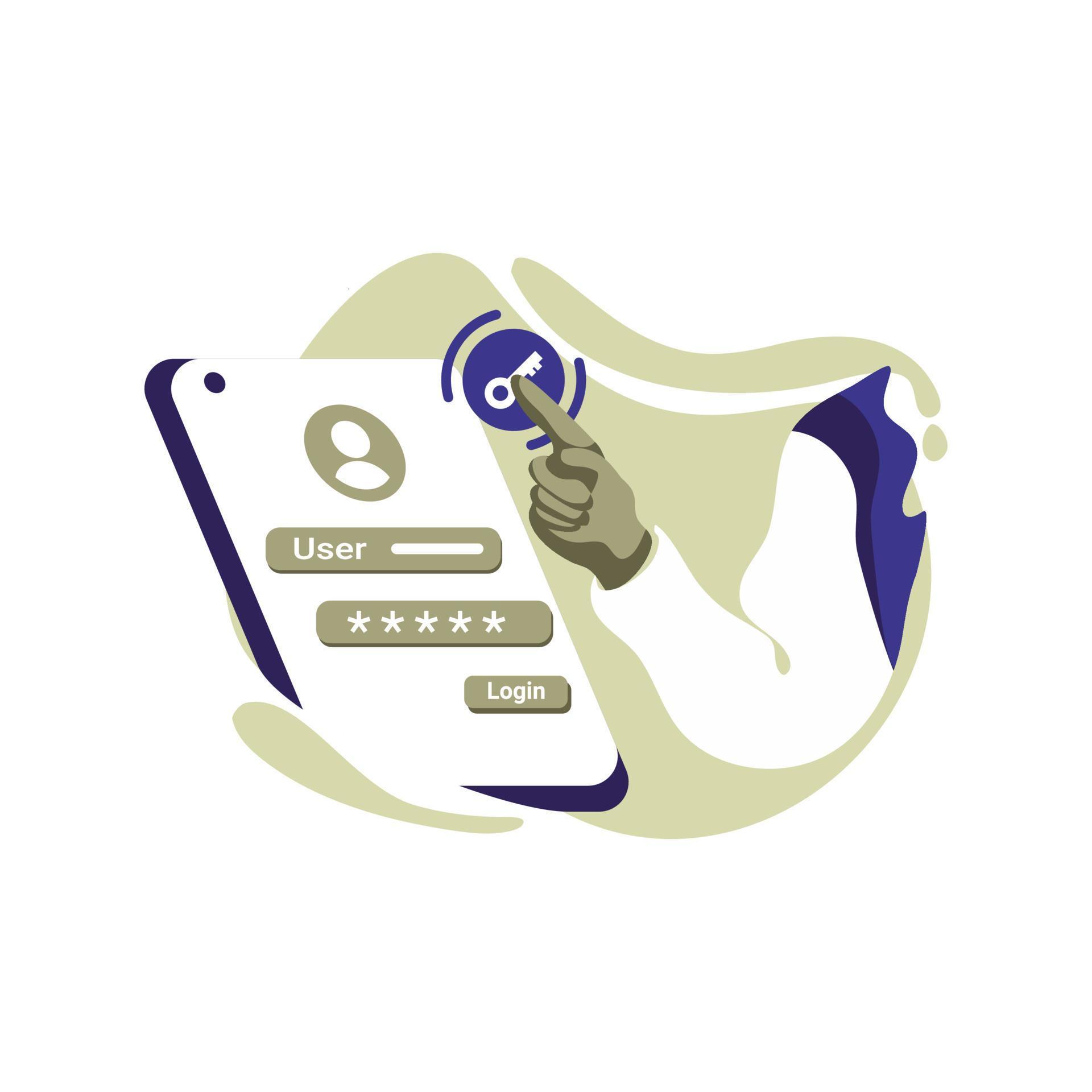 forgot password screen Icon Illustration vector for website mobile app ...