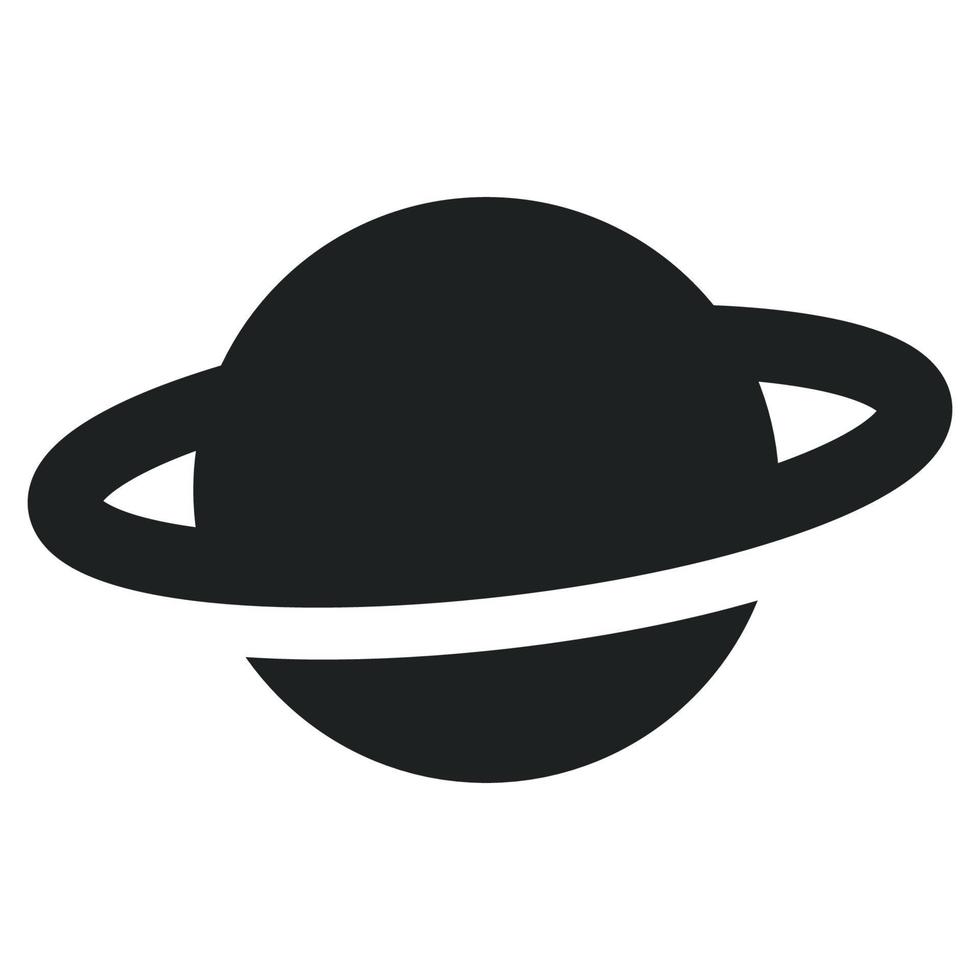 Planet with Ring Solid Icon 9233723 Vector Art at Vecteezy