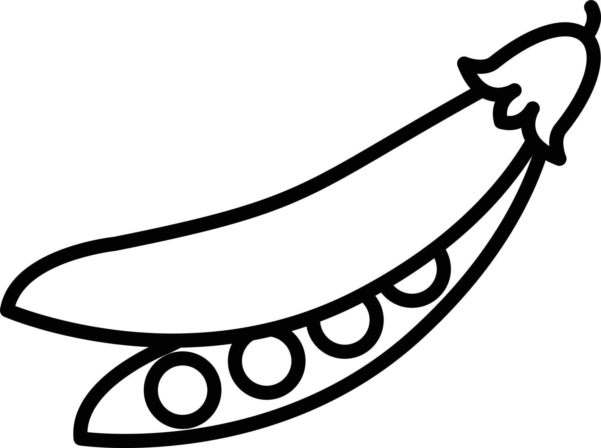 Peas Outline Icon 9238616 Vector Art at Vecteezy