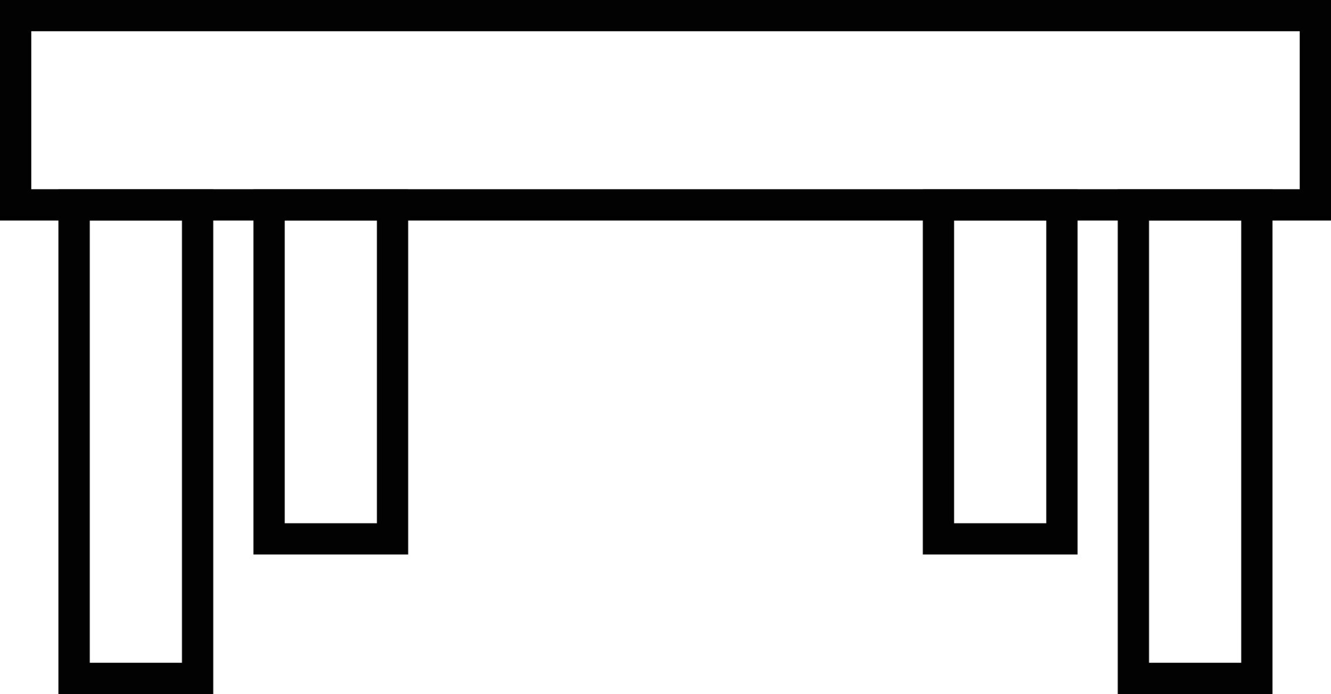 Table Outline Icon 9241429 Vector Art At Vecteezy